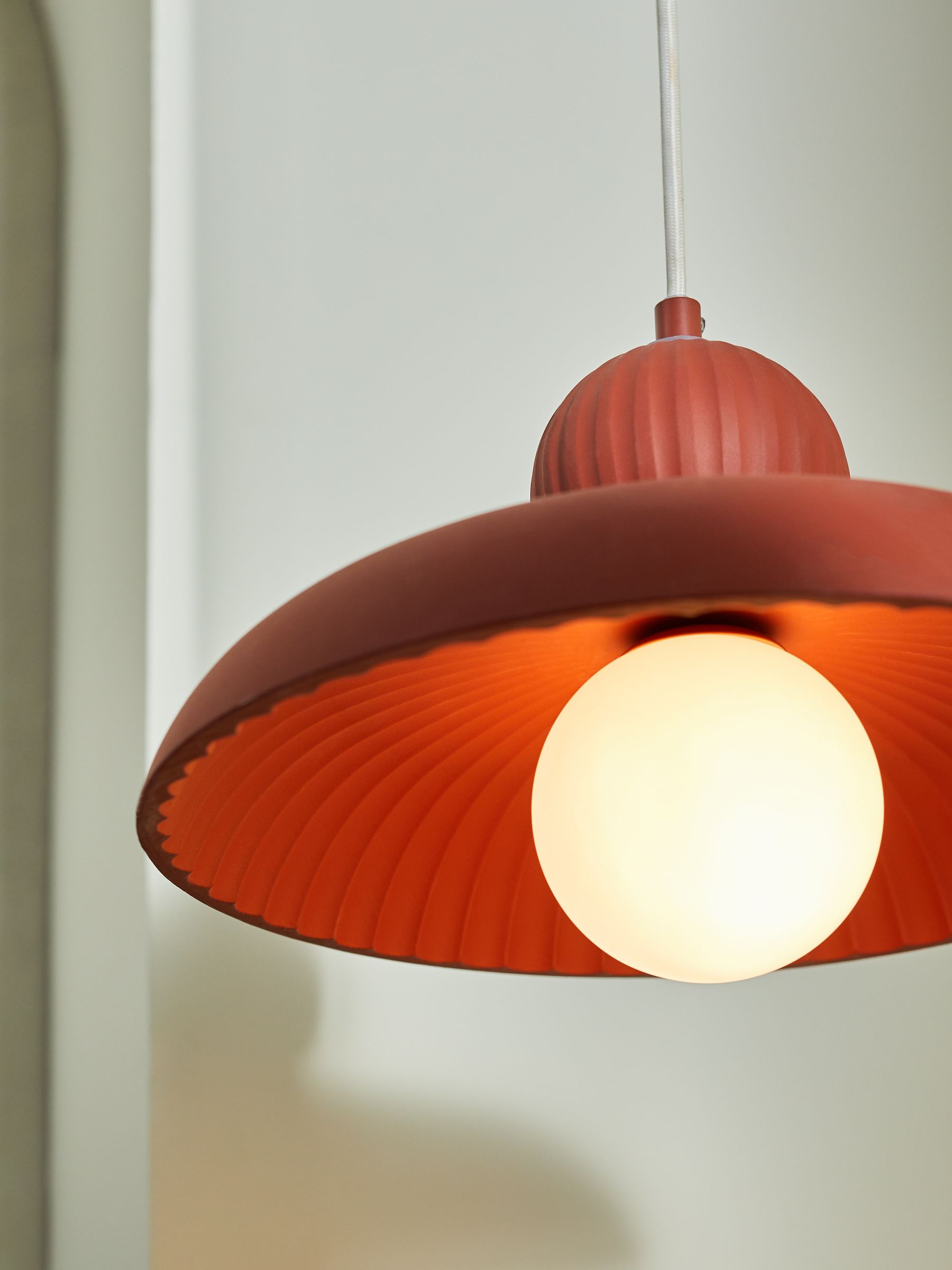 Eliya Pendant Ceiling Light in Terracotta | Made