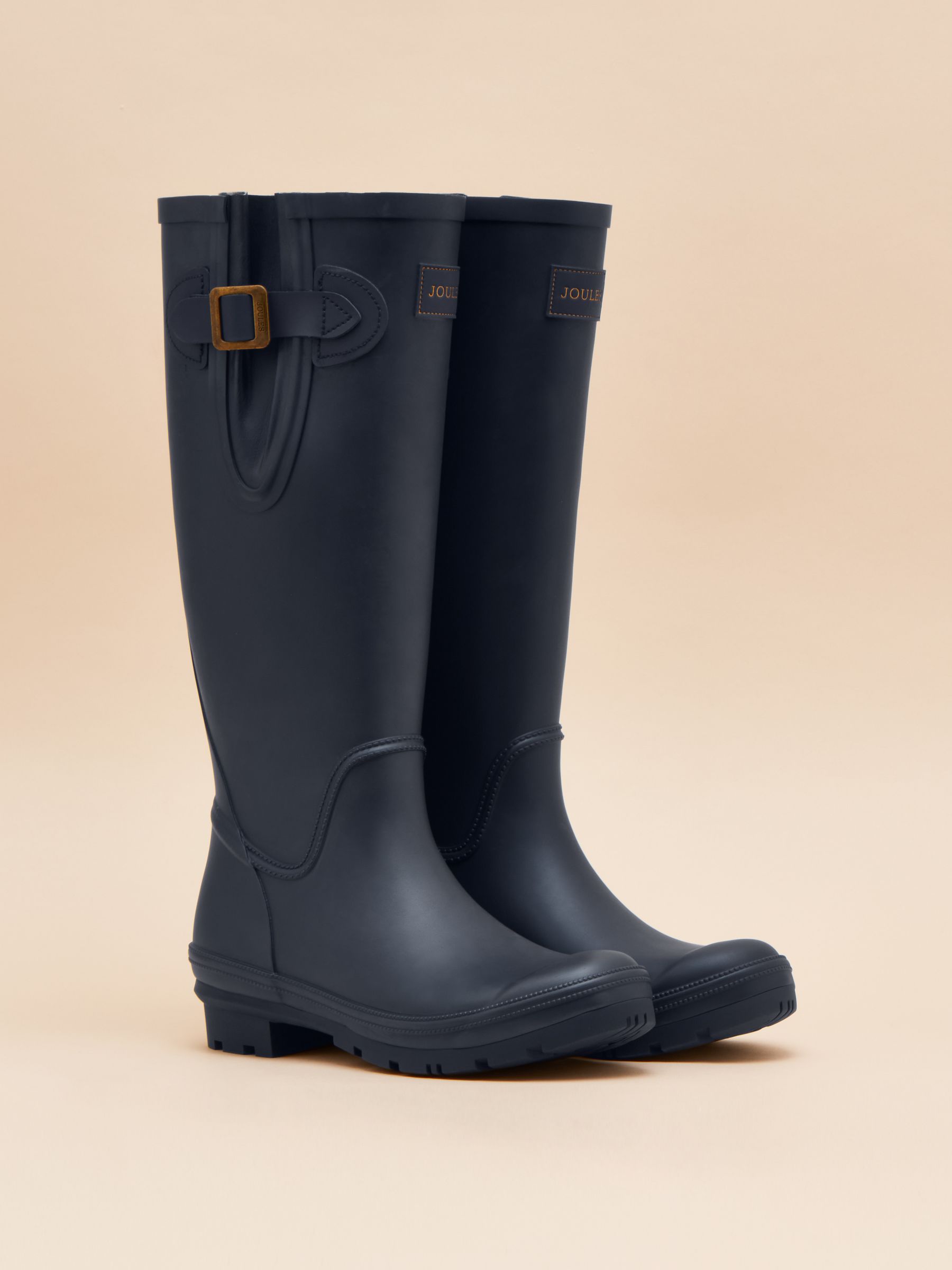 Houghton Navy Blue Adjustable Tall Wellies | Joules