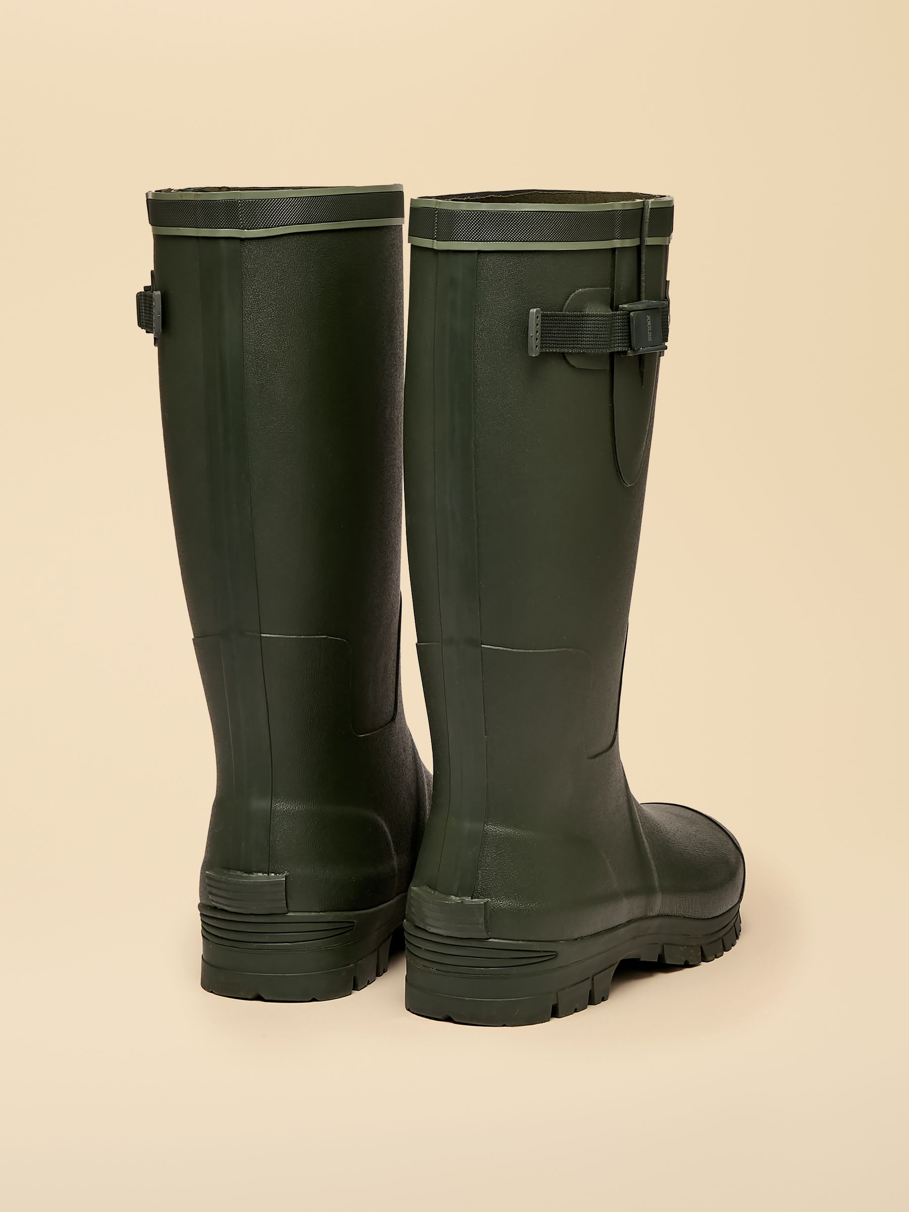 Eckland Green Adjustable Neoprene Lined Tall Wellies | Joules