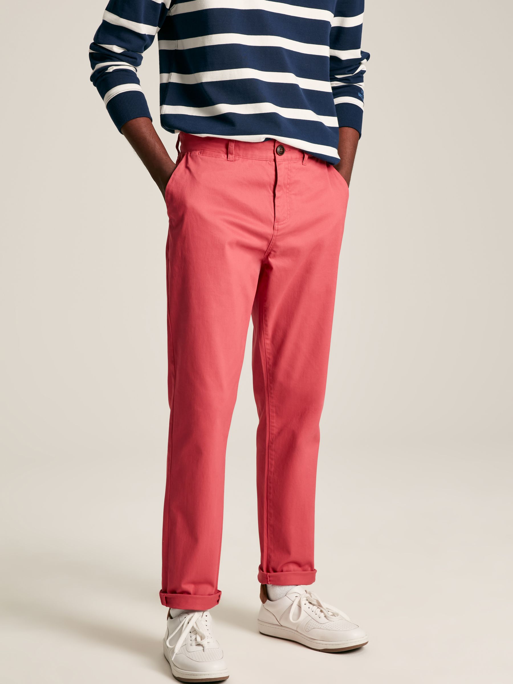 Stamford Pink Slim Fit Chinos | Joules