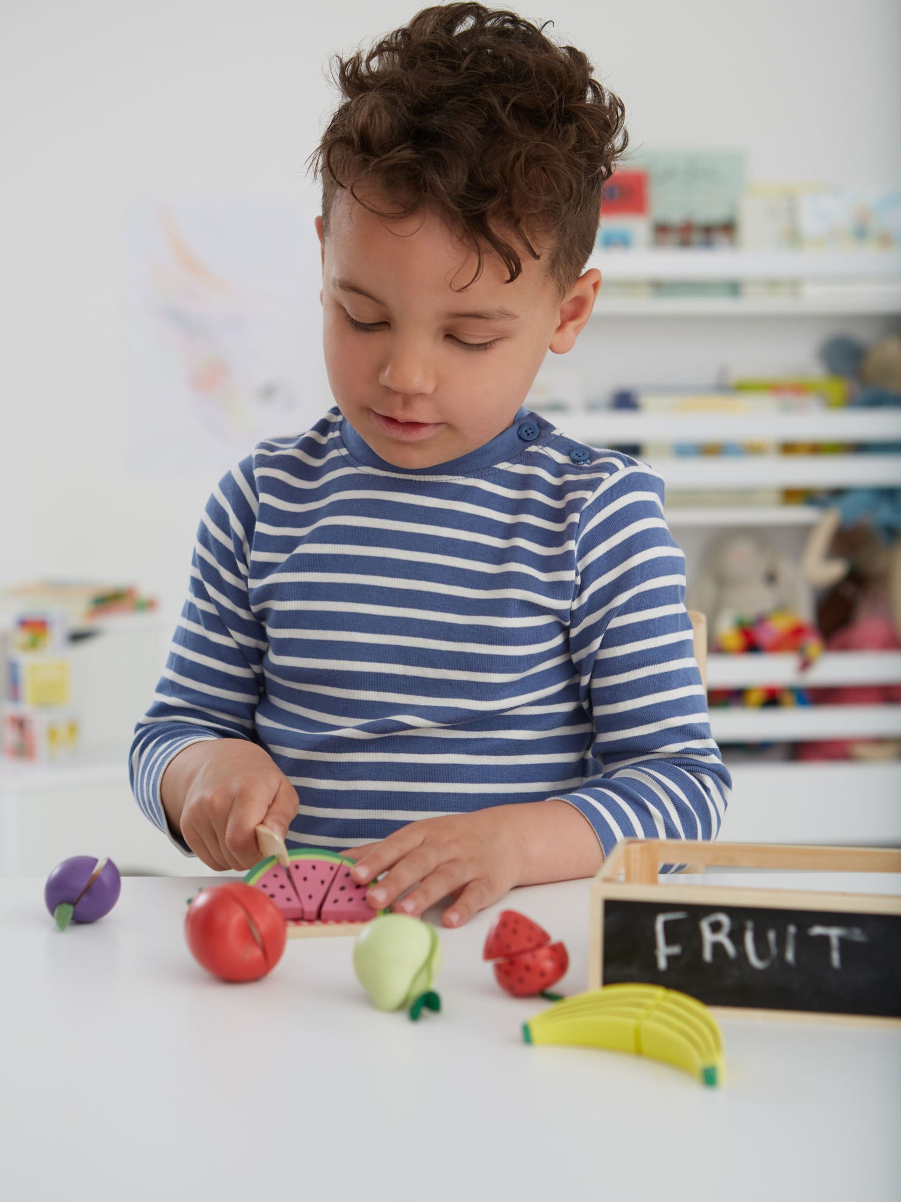 Wooden Fruit Play Food Set | JoJo Maman Bébé