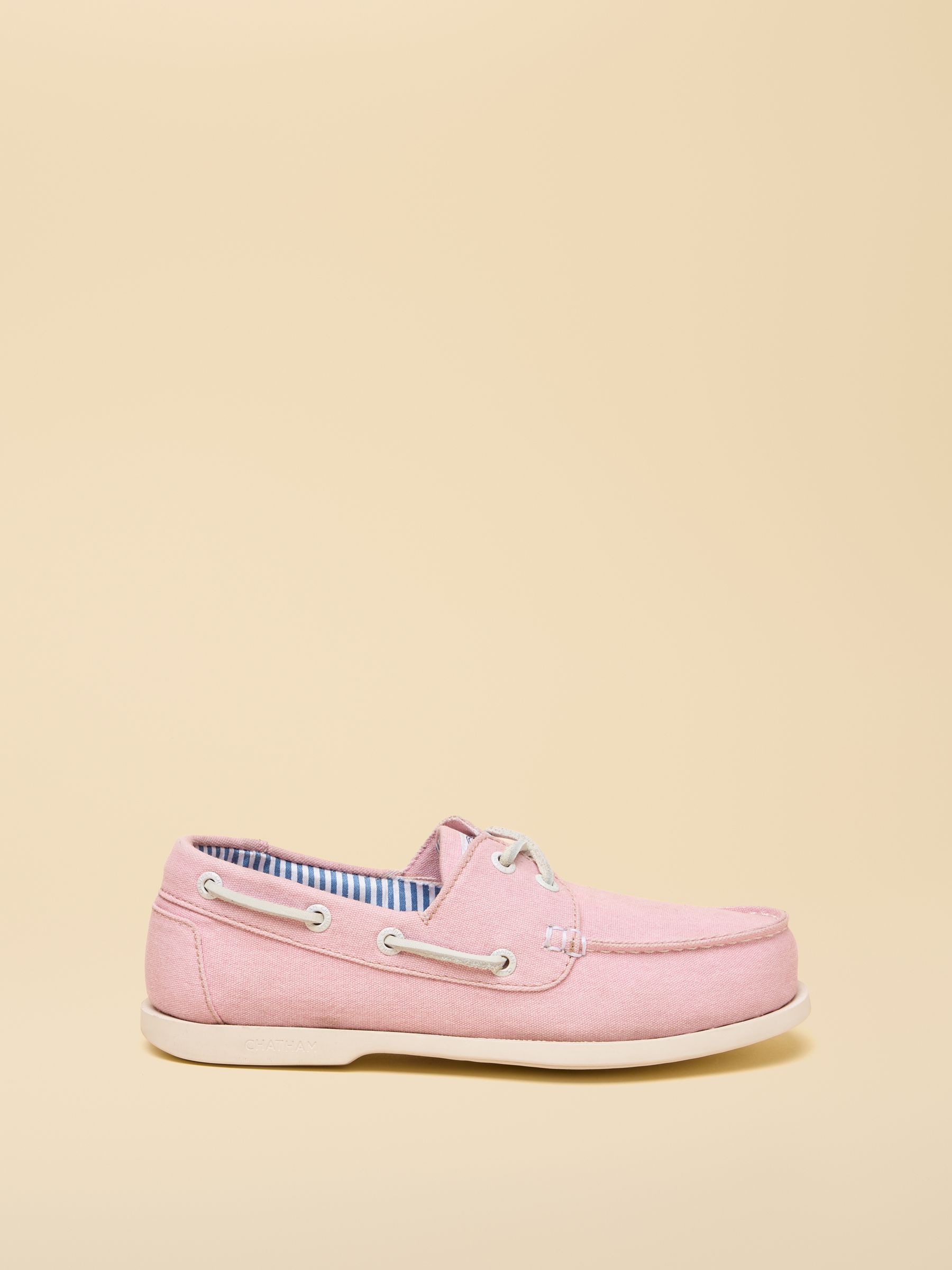 Joules X Chatham Pink Jetty Deck Shoes | Joules