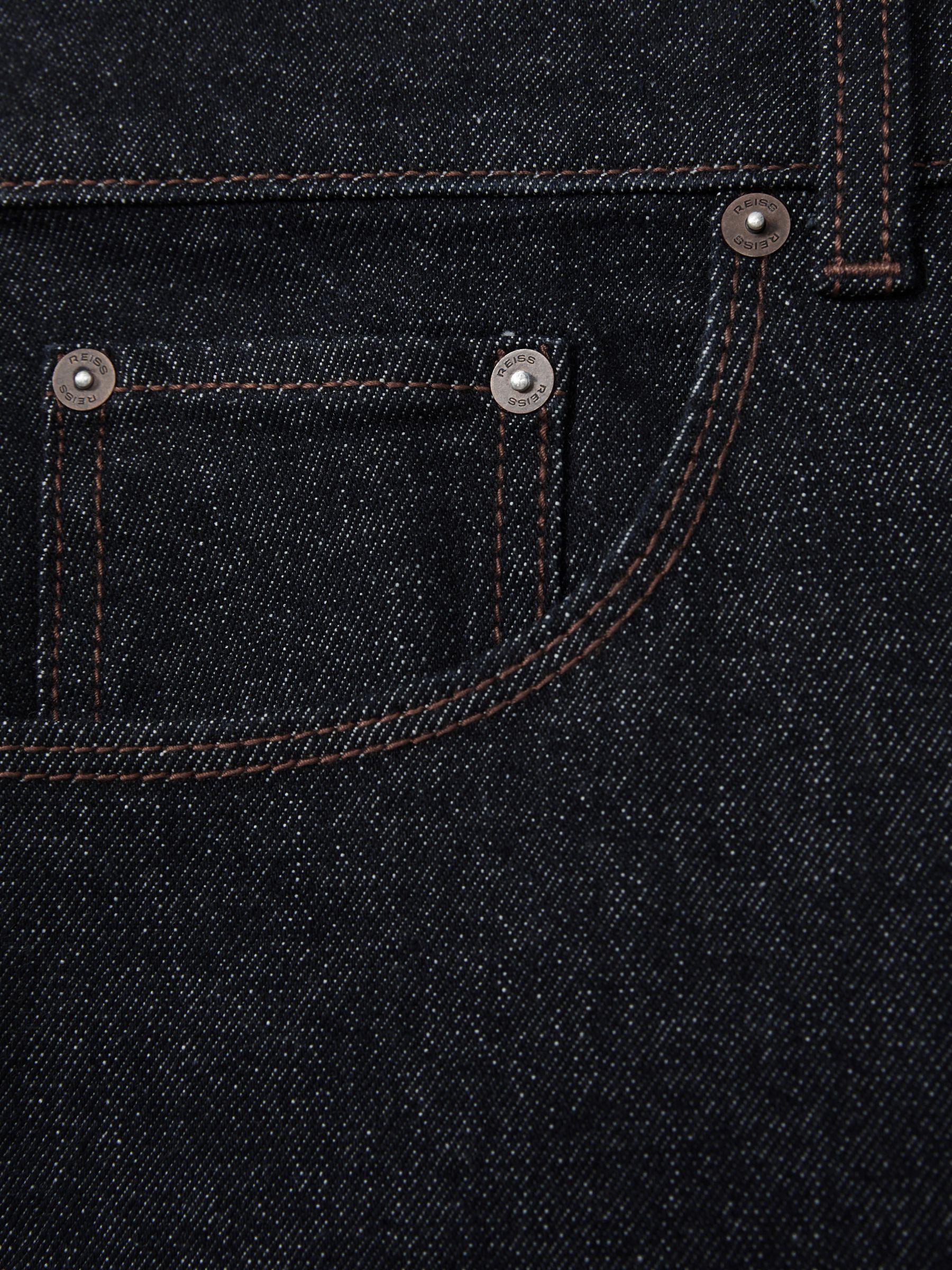Reiss Straight-Leg Jeans in Raw Indigo - REISS