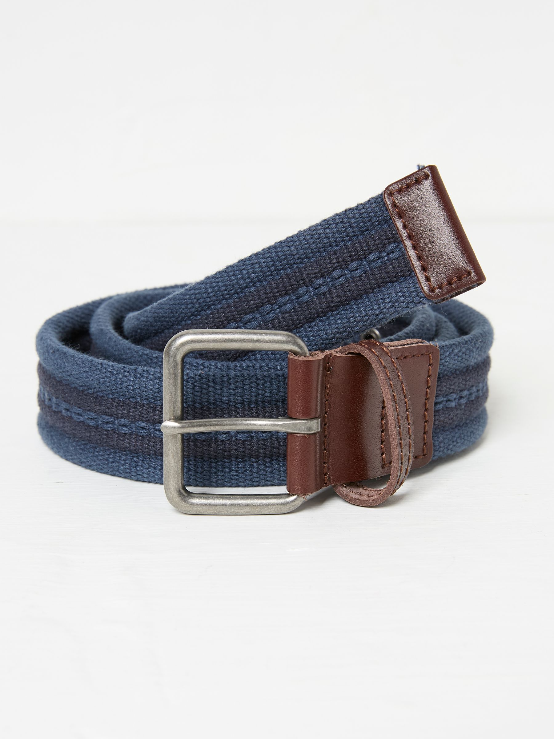 Navy Blue Rune Webbing Belt | FatFace