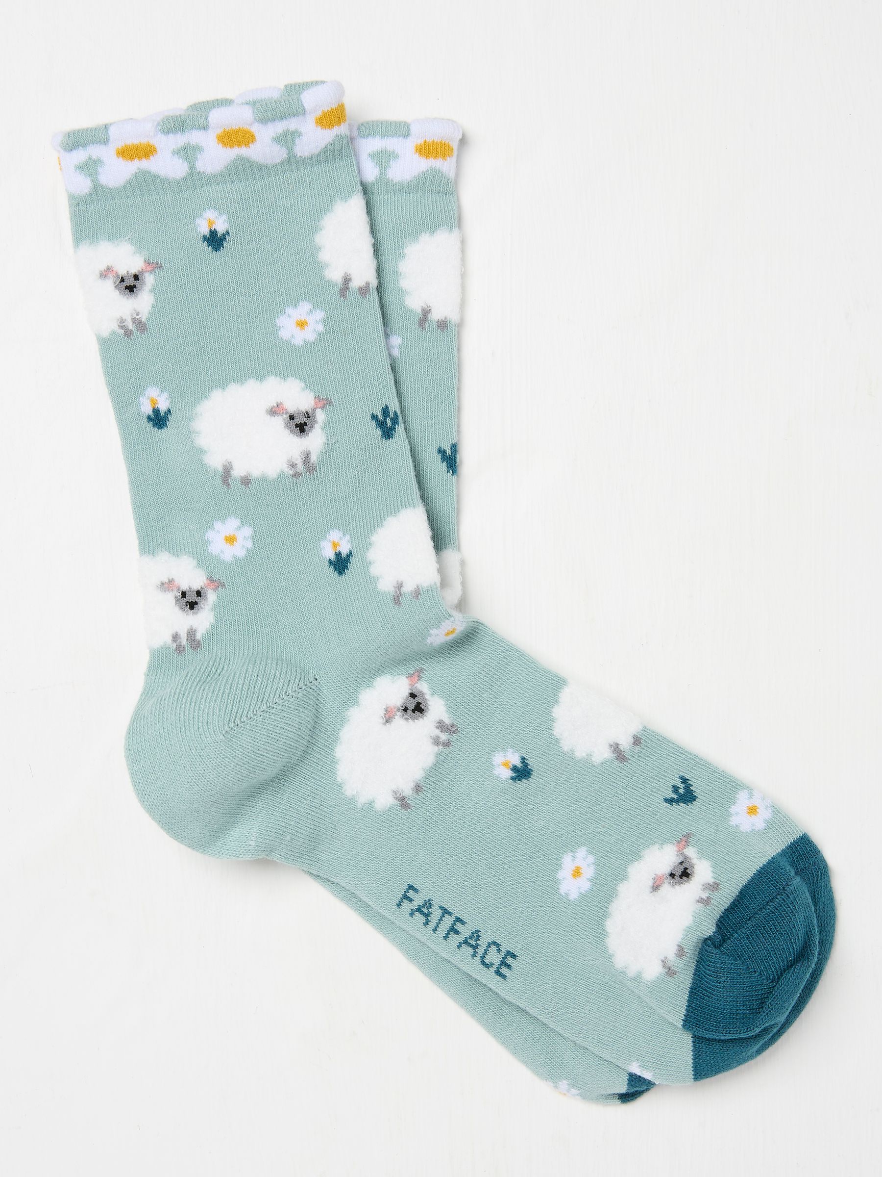 Green Sheep Sheep Socks | FatFace