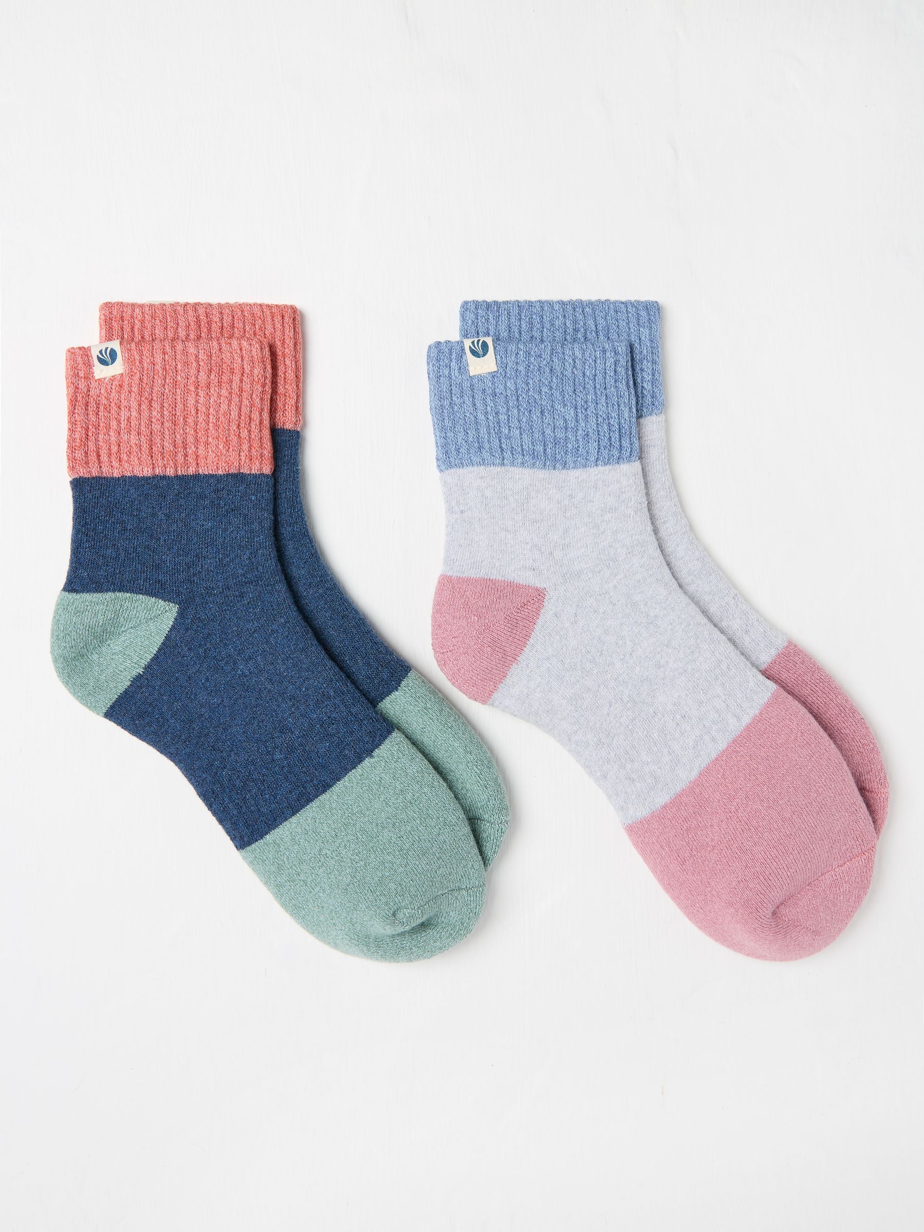 Multi Colour 2 Pack Welly Socks | FatFace