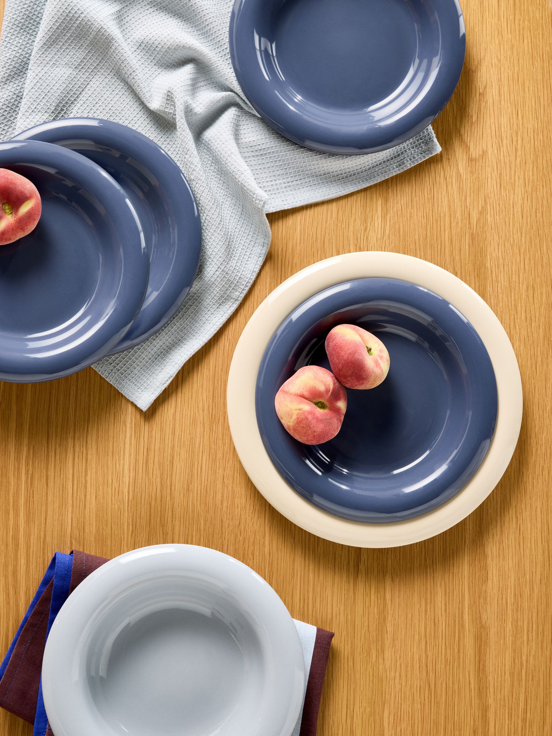 Set of 4 Quell Side Plates in Blue | Made
