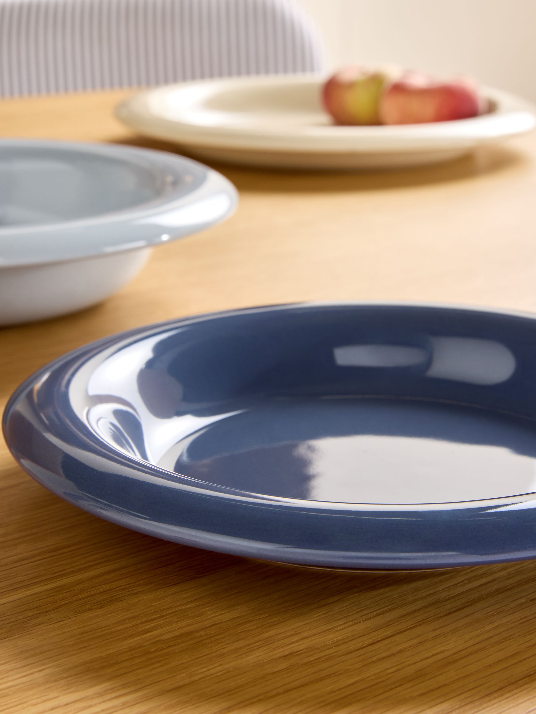Set of 4 Quell Side Plates in Blue | Made