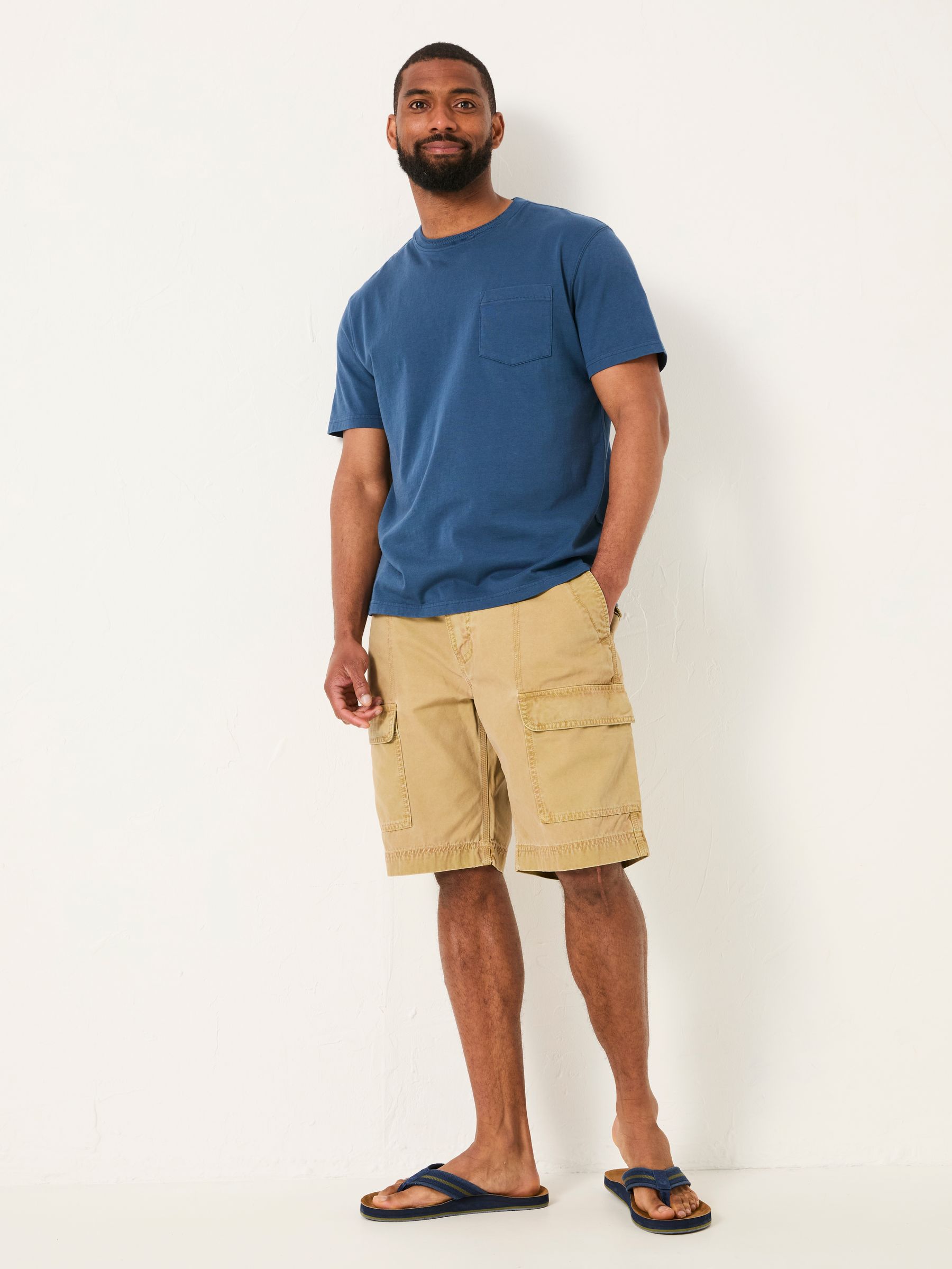 Rye Stone Garment Dye Utility Shorts | FatFace