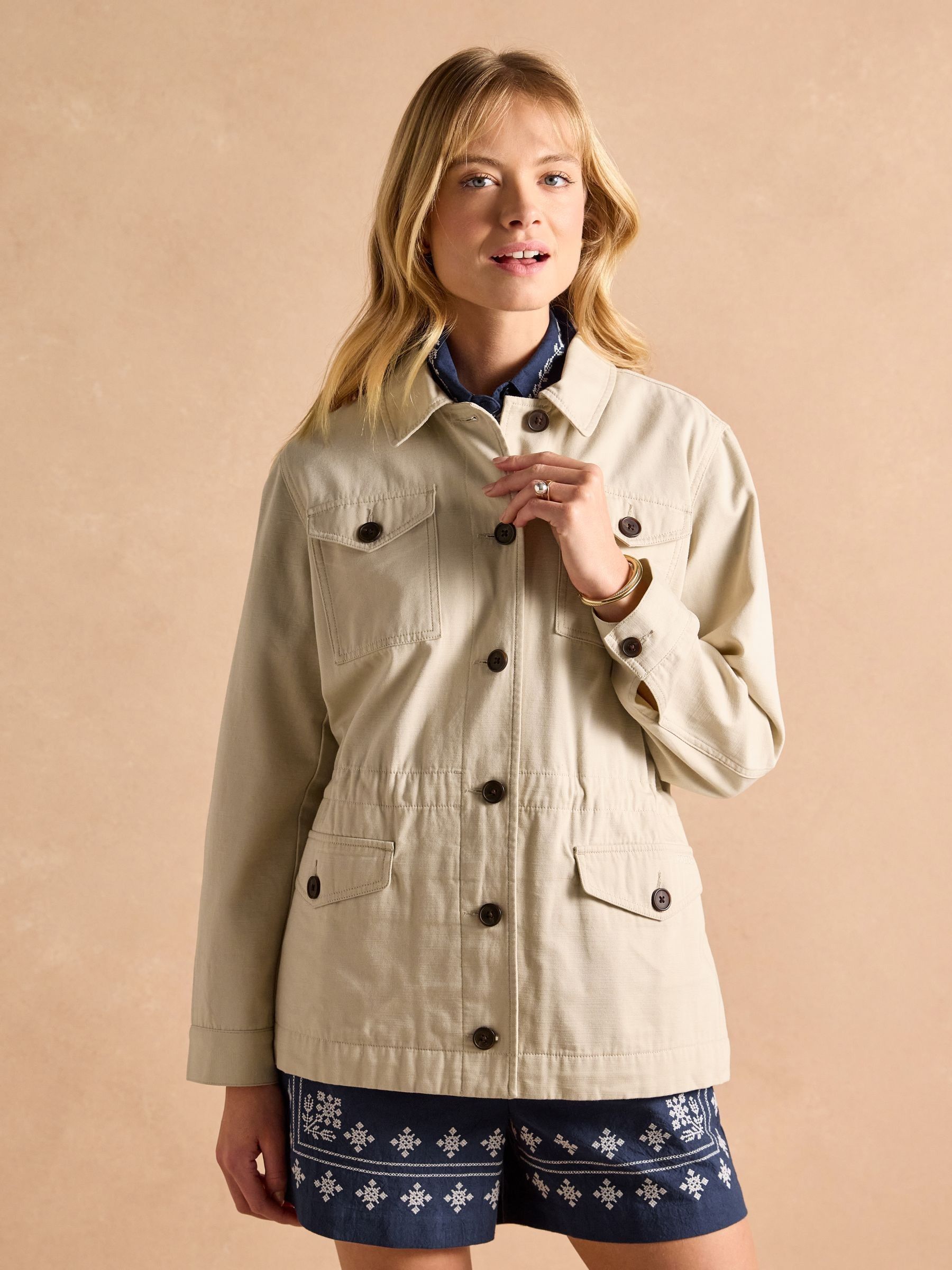 Twyford Stone Utility Jacket | Joules