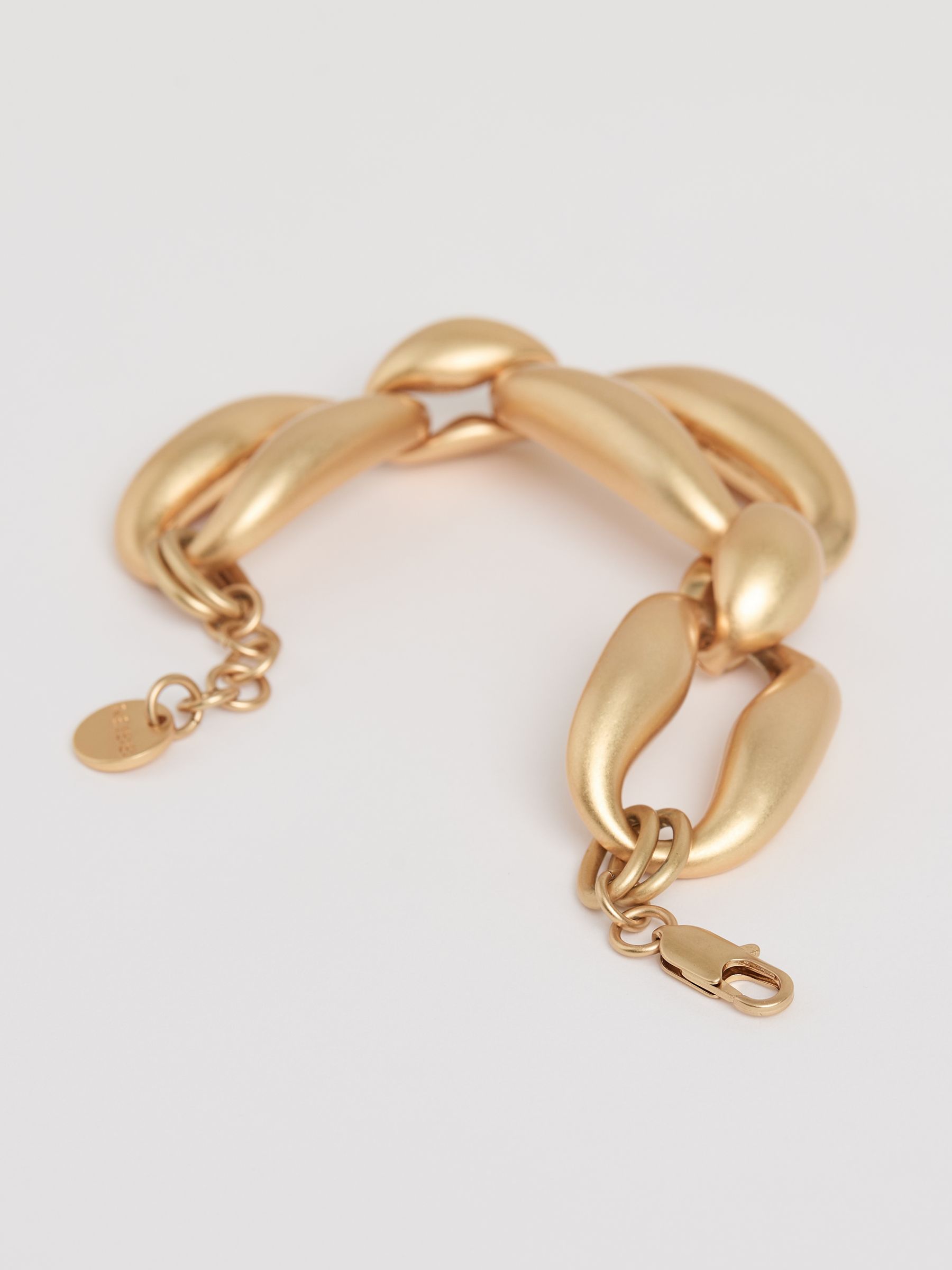 Reiss Sculpted Link Bracelet in Gold Tone - REISS