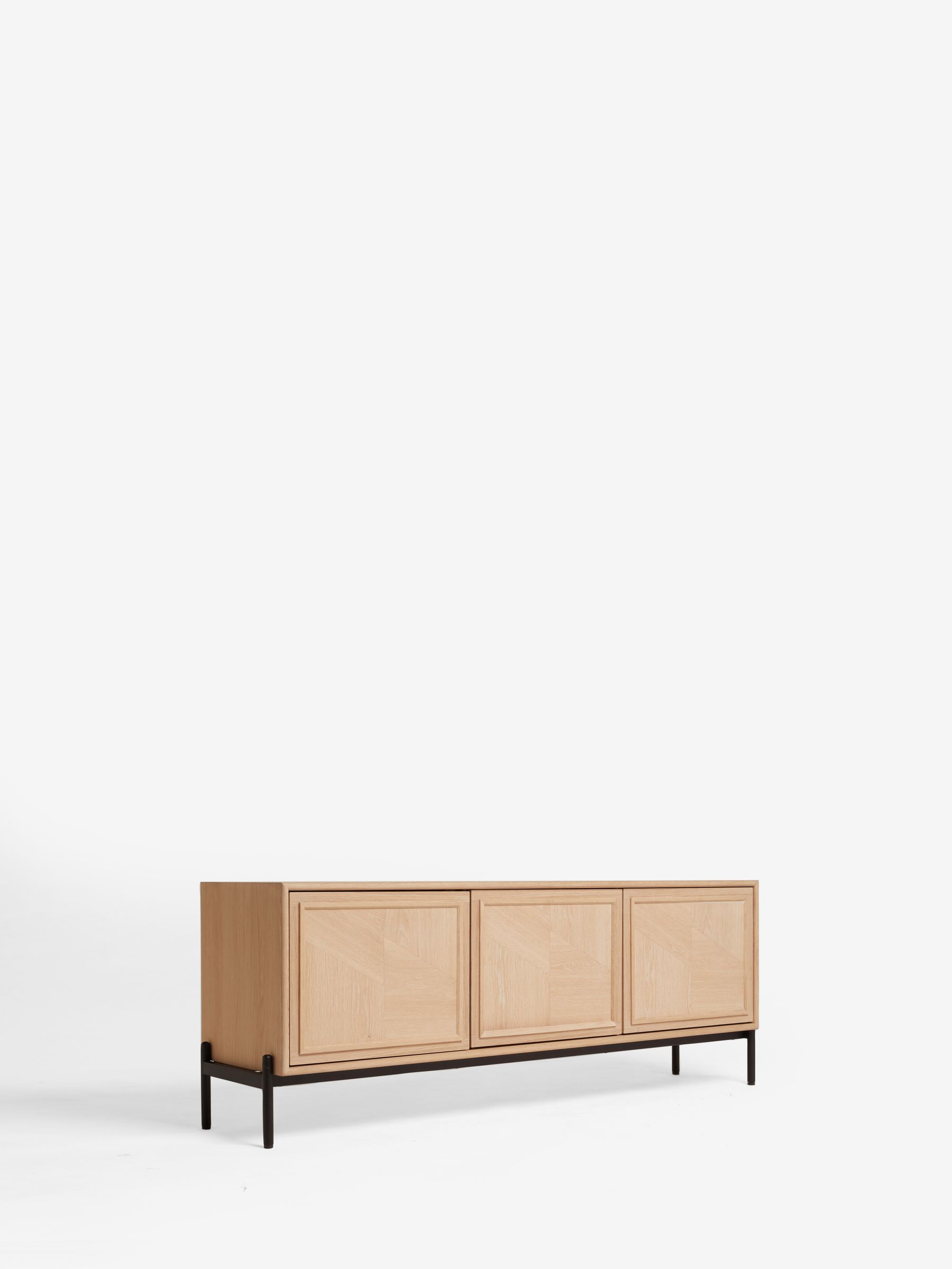 Jasper Conran London White Washed Oak Aden Wide Up to 50 Inch TV Unit ...