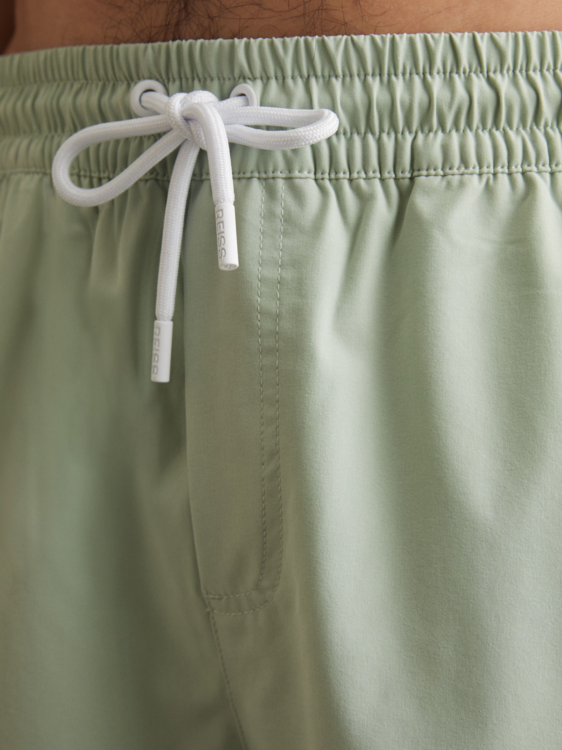 Reiss Drawstring Swim Shorts in Mint Green - REISS