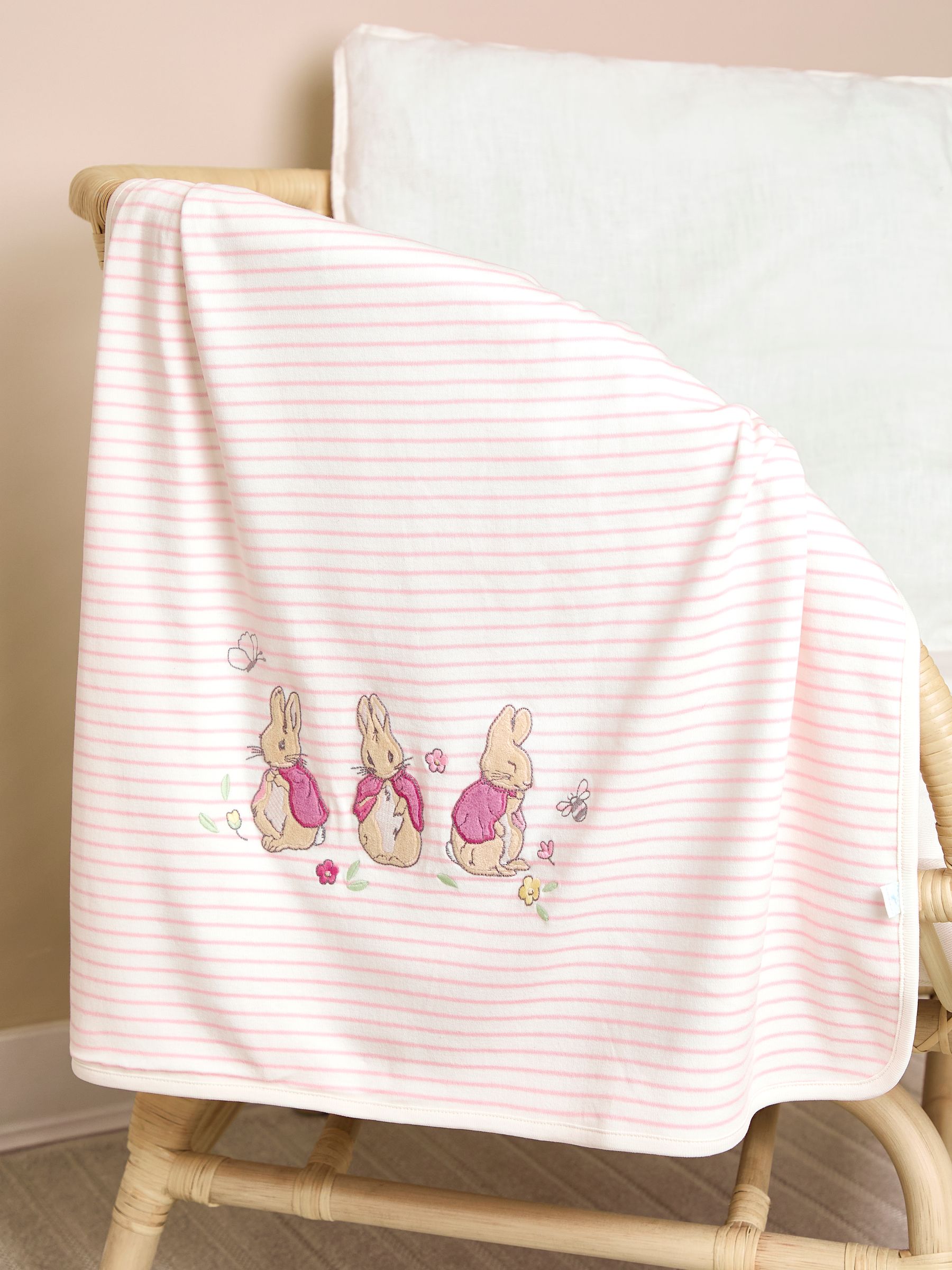 Pink Flopsy Jersey Shawl | JoJo Maman Bébé