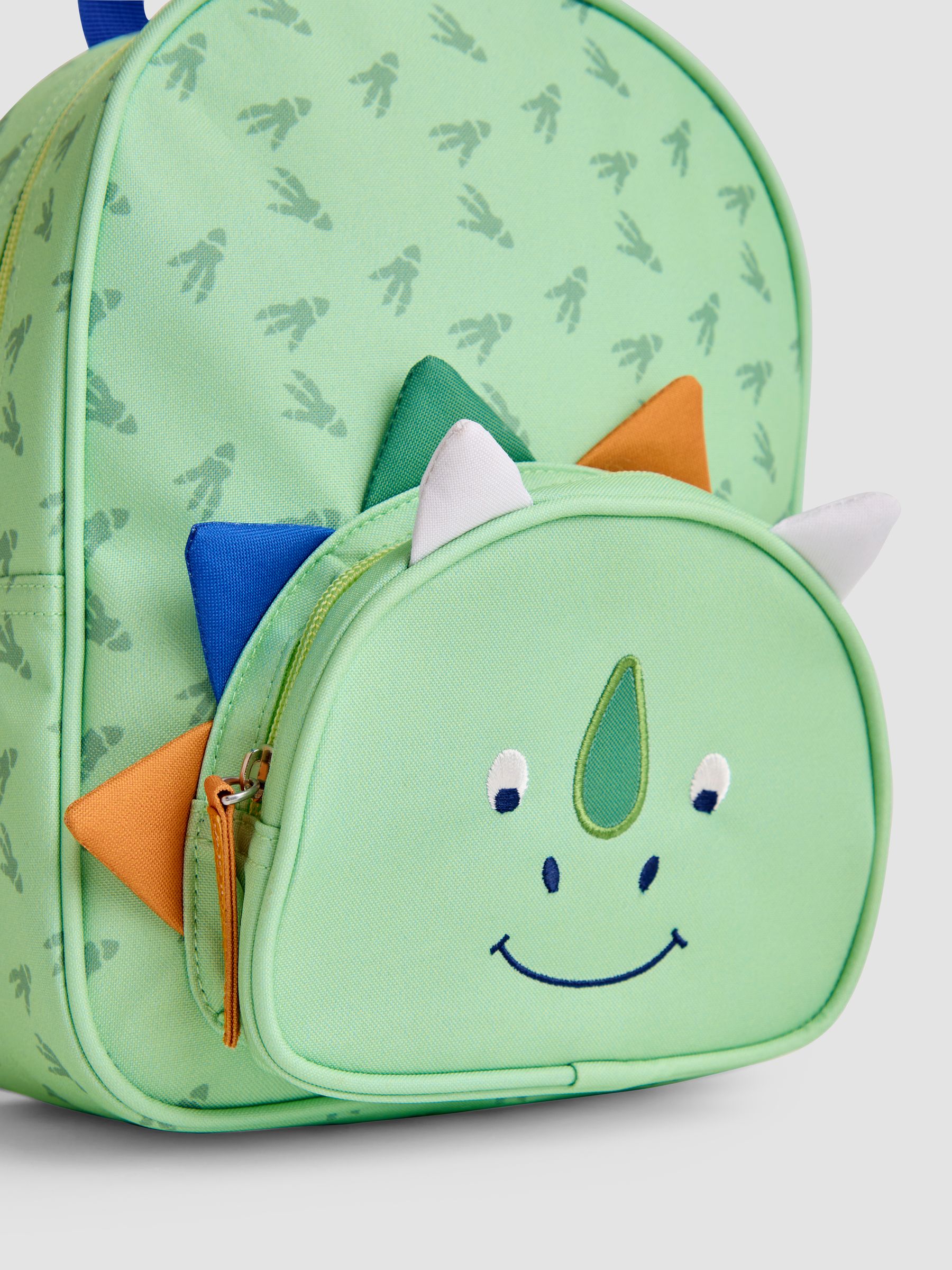 Green Personalised Green Dino Backpack | JoJo Maman Bébé