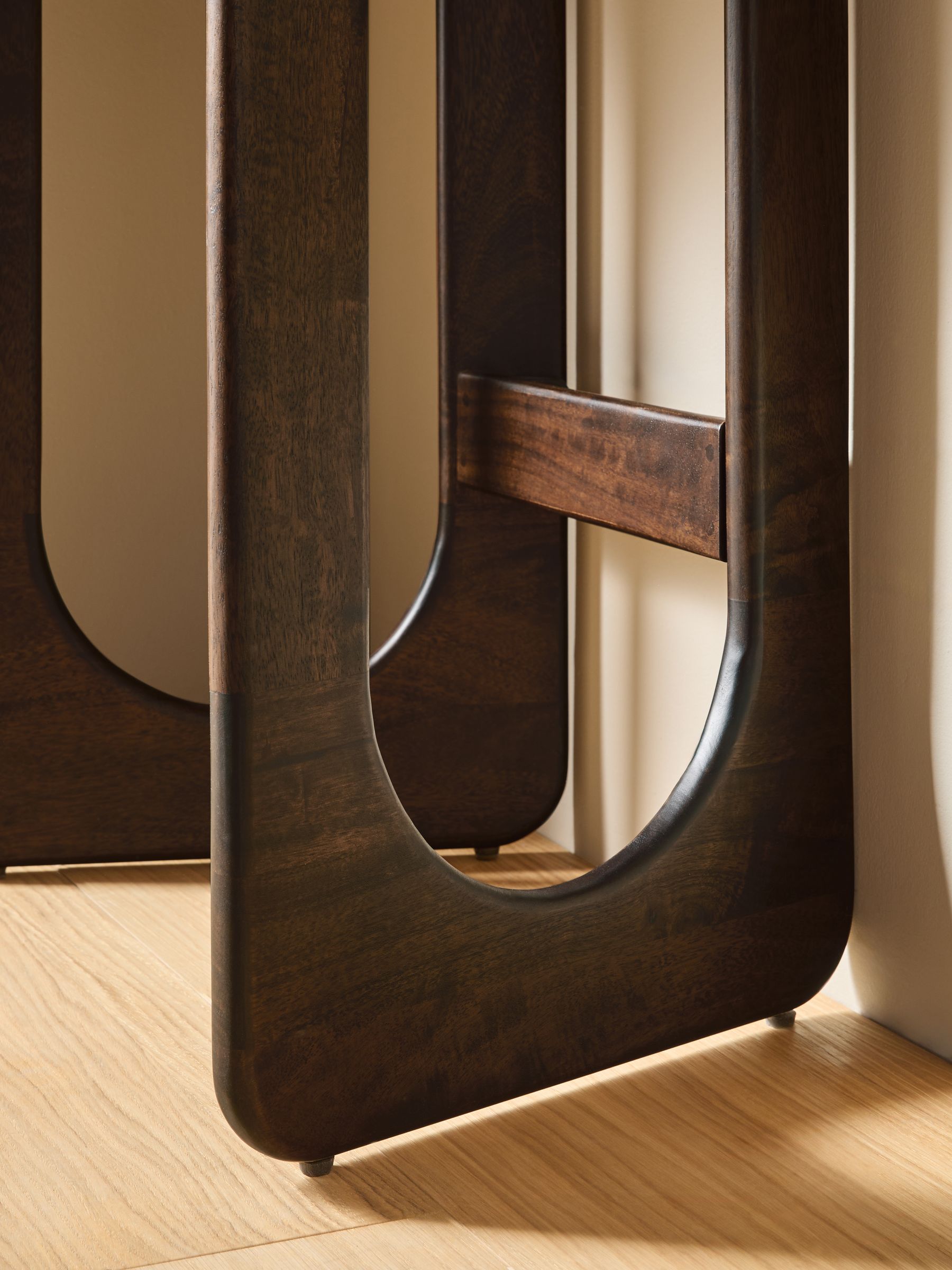 Arlo Console Dressing Table in Dark Brown | Made