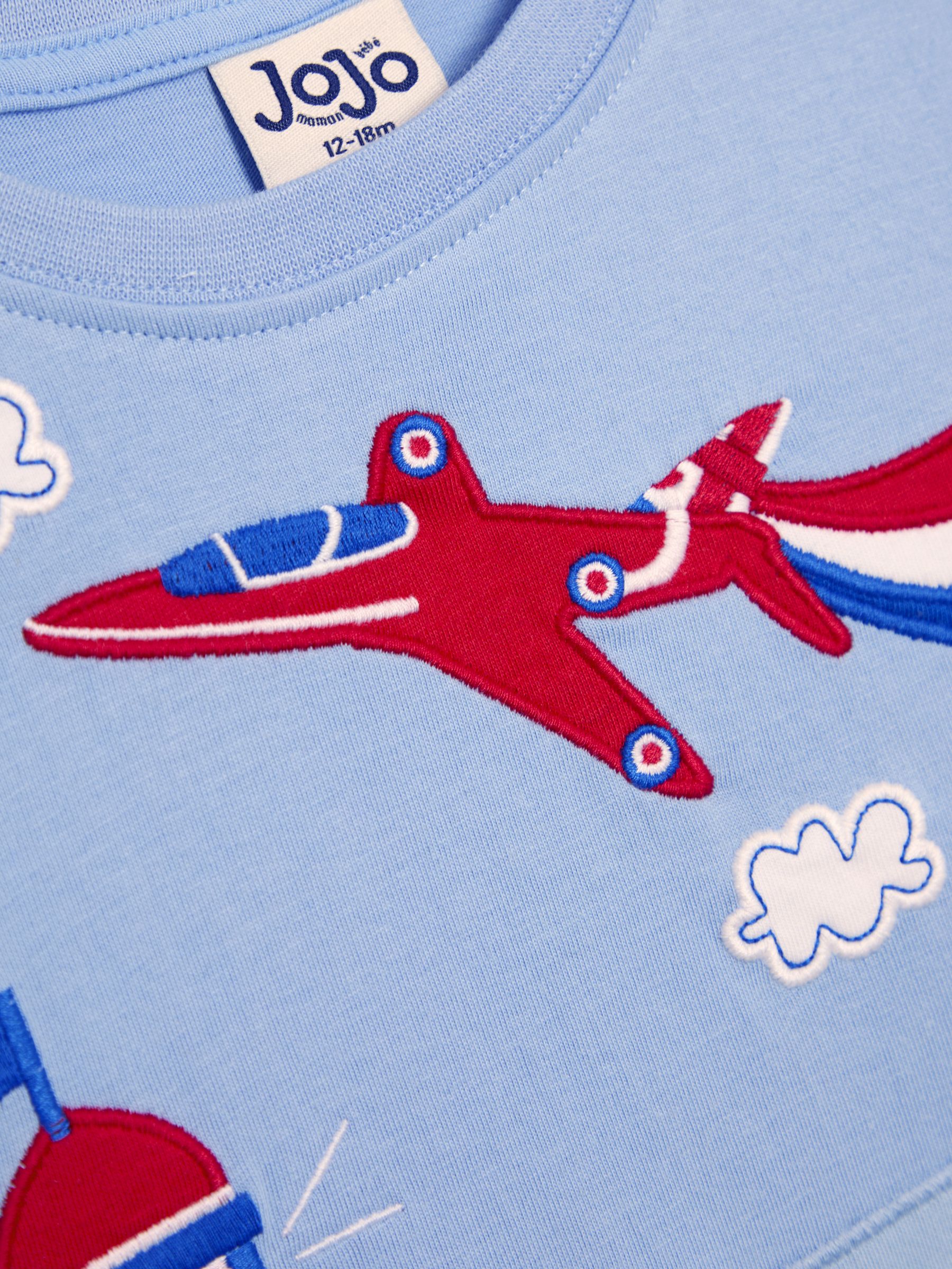 Blue Red Arrows Appliqué Scene T-Shirt | JoJo Maman Bébé