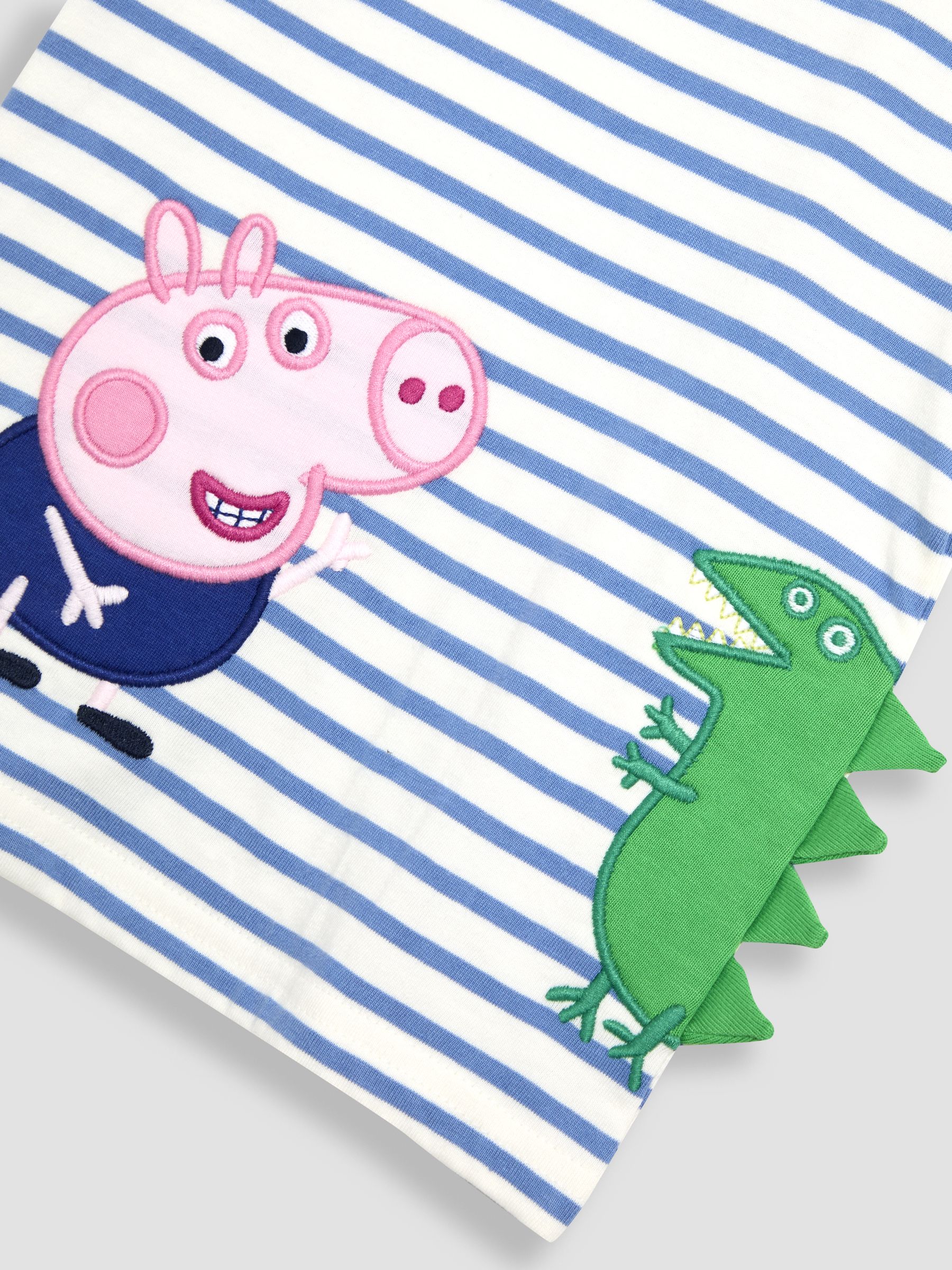 Blue Peppa Pig Novelty Appliqué T-Shirt | JoJo Maman Bébé