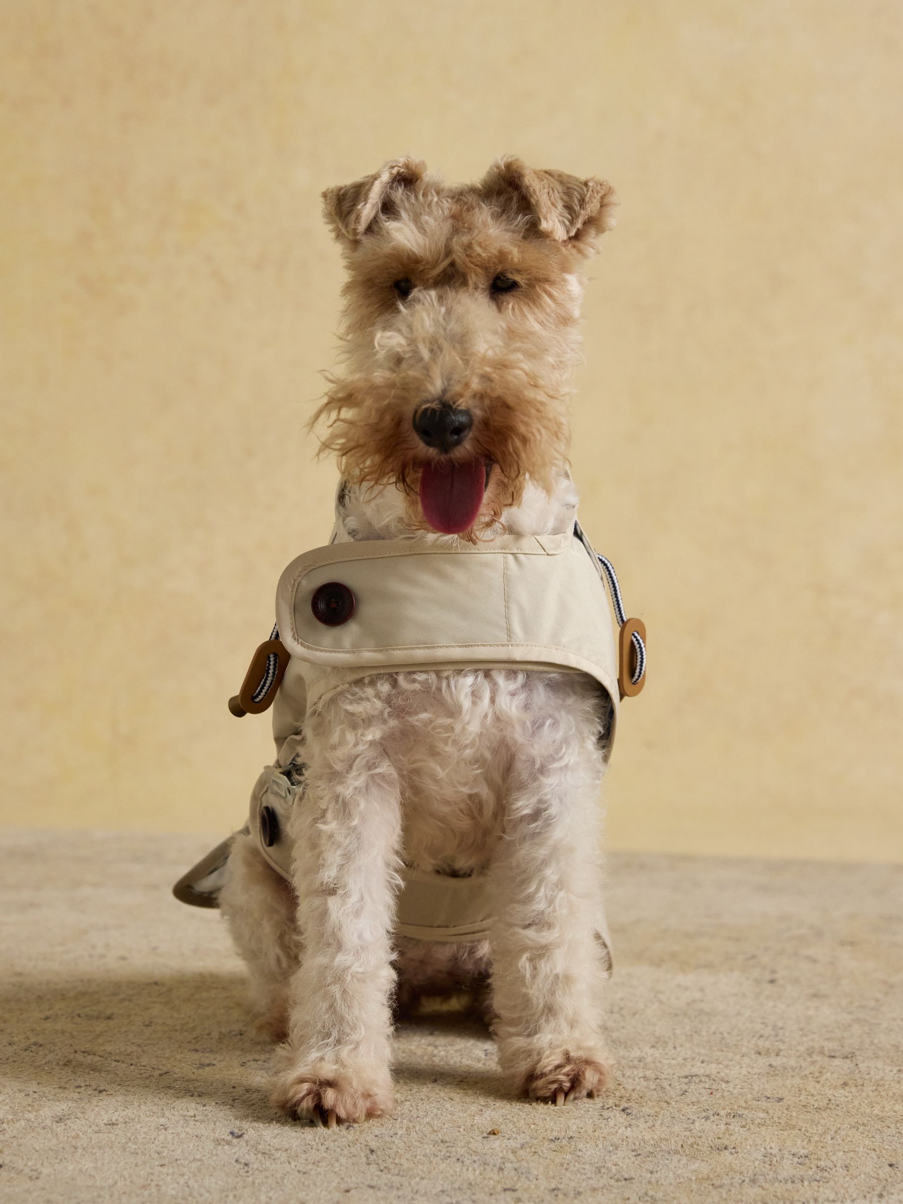 Beige Water-Resistant Dog Coat | Joules