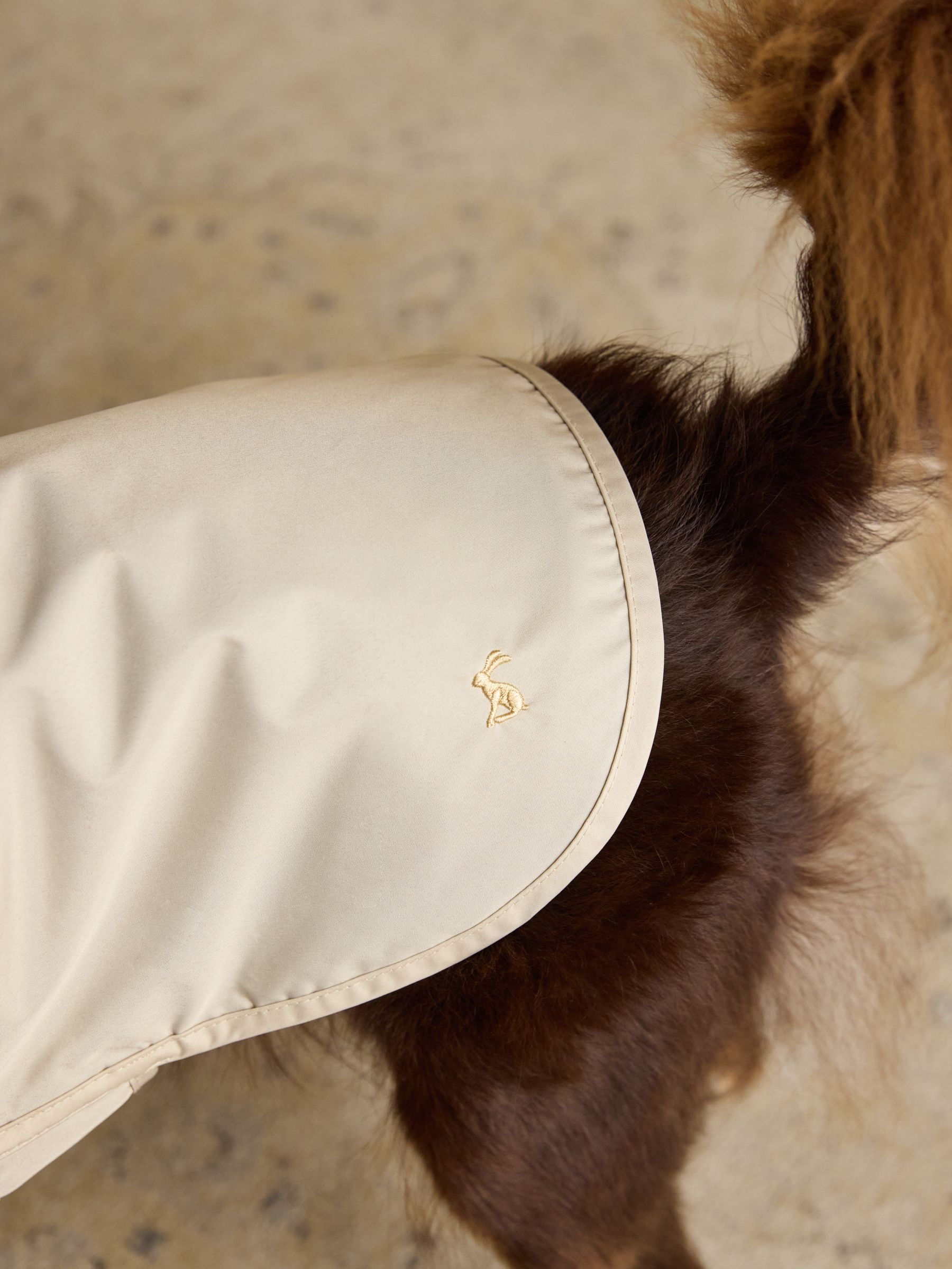 Beige Water-Resistant Dog Coat | Joules