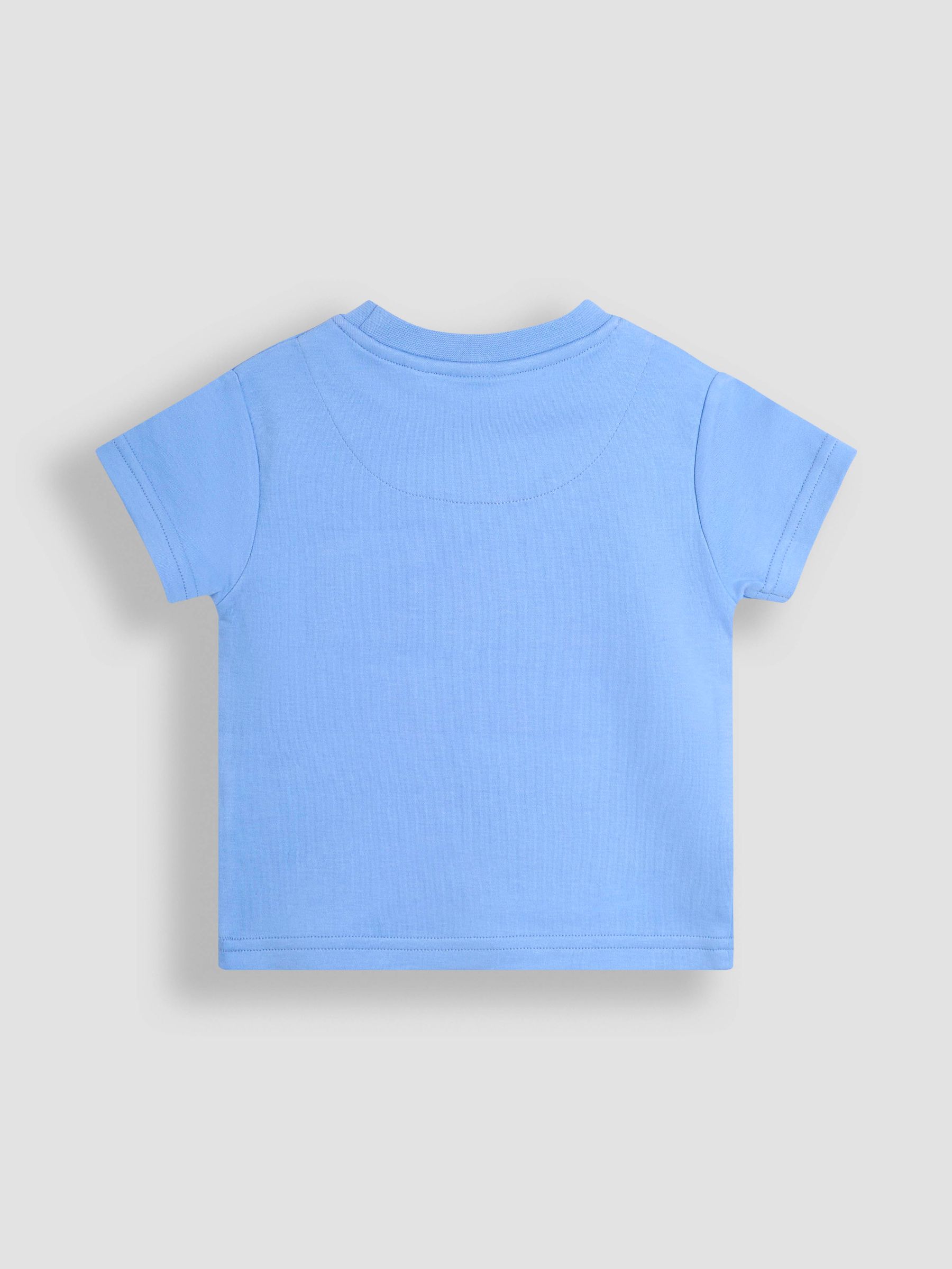 Blue Scooting Dino 2-Pack Printed & Plain T-Shirts | JoJo Maman Bébé