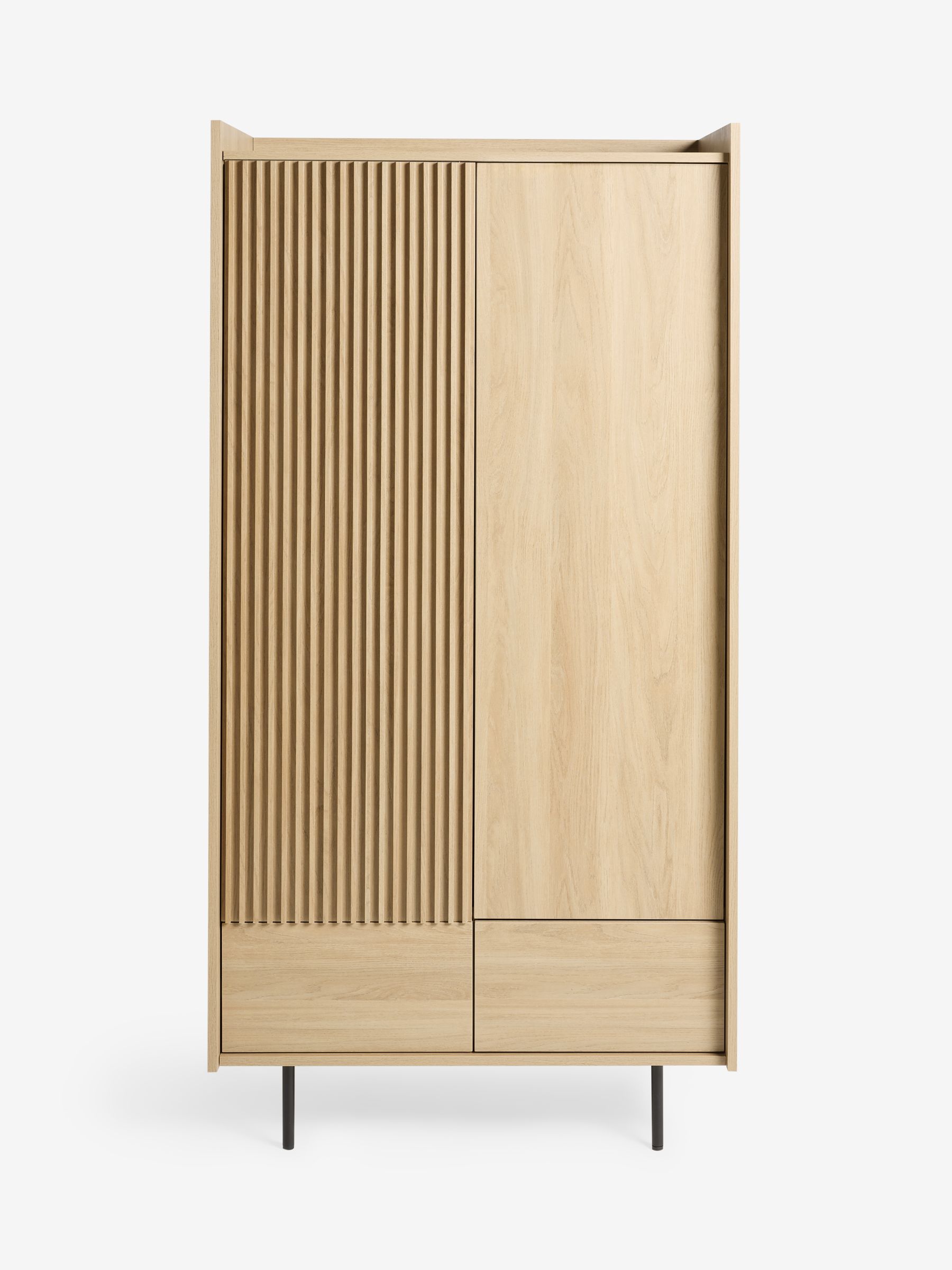 Blaze Double, 2 Drawers Wardrobe in Oak Effect | Made