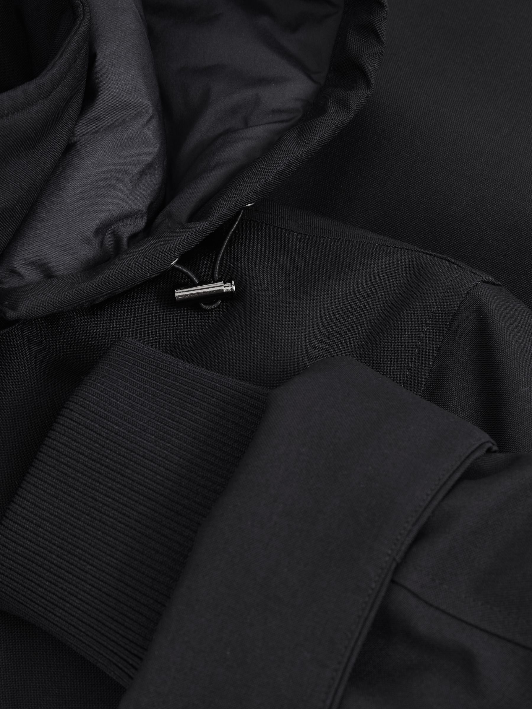 Reiss Hooded Zip-Through Padded Jacket in Navy - REISS