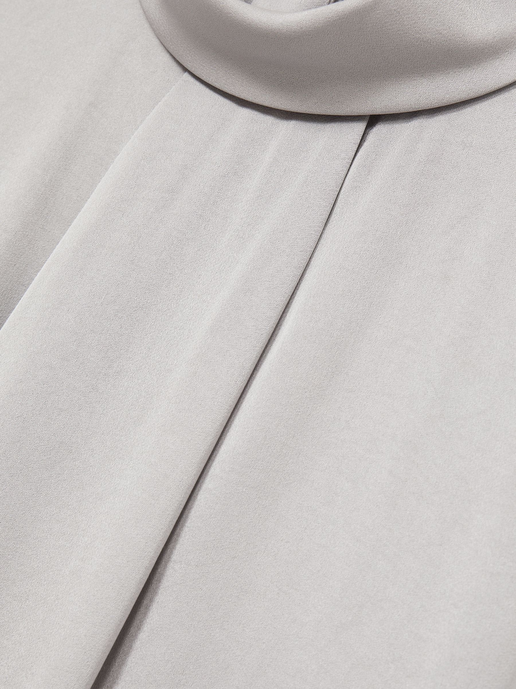 Reiss High Neck Shell Top in Grey - REISS