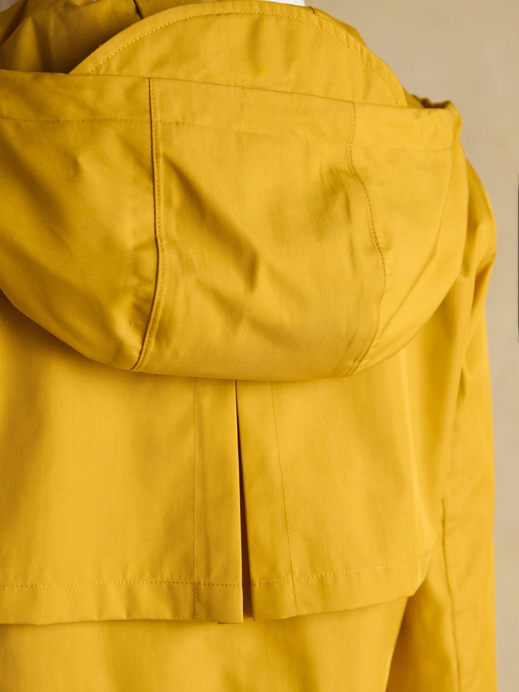 Portwell Yellow Waterproof Raincoat With Hood and Adjustable Waist | Joules