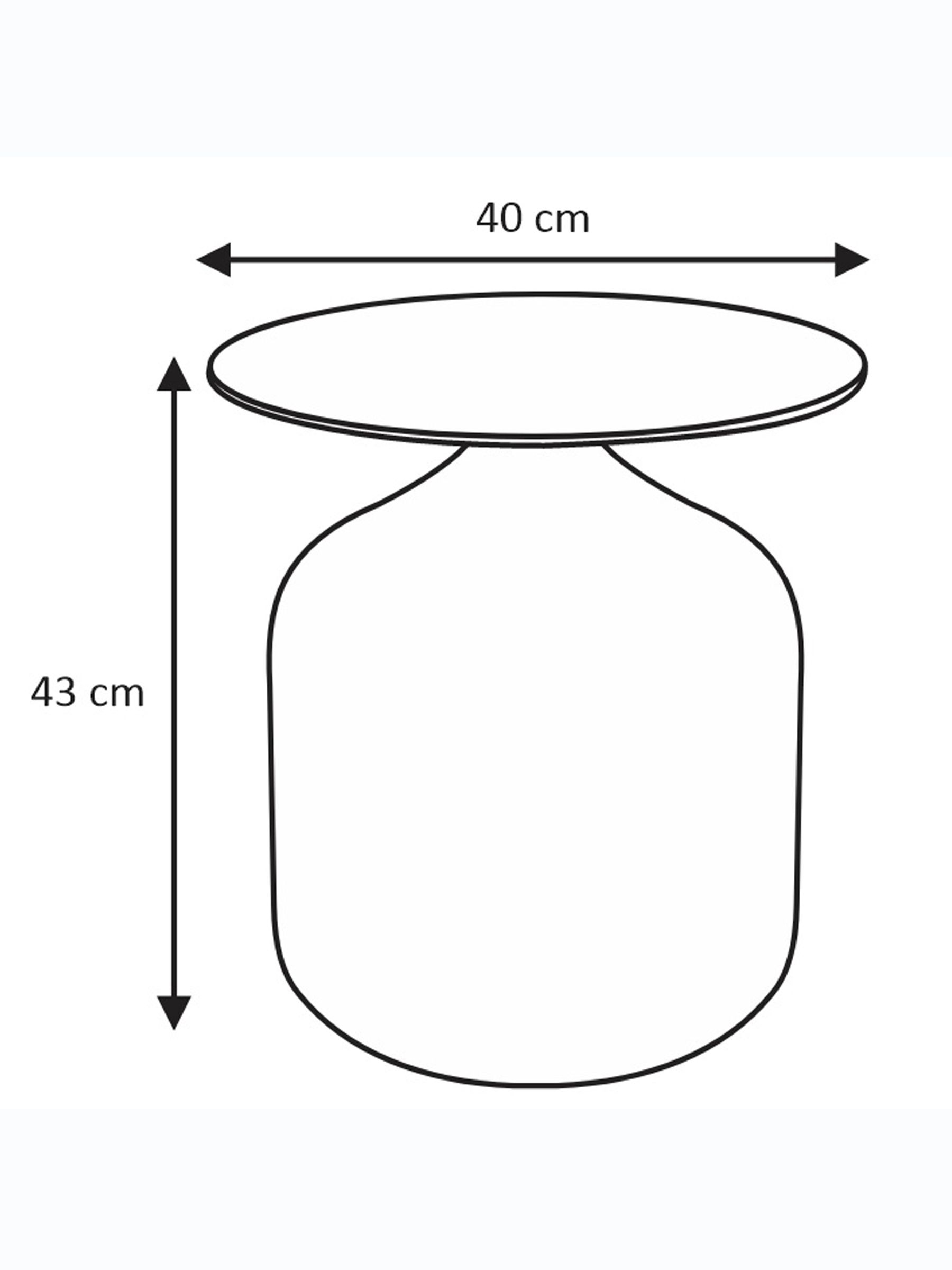 Zuri Side Table in Hammered Brass | Made