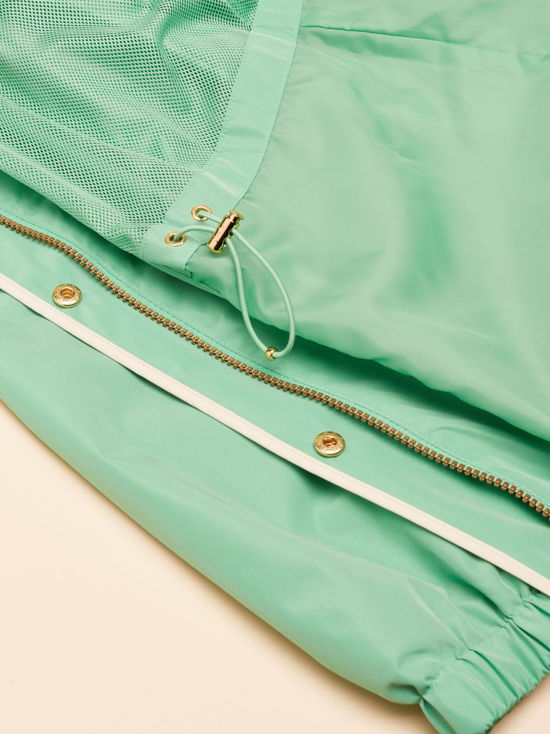 Holt Green Waterproof Packable Raincoat with Hood | Joules