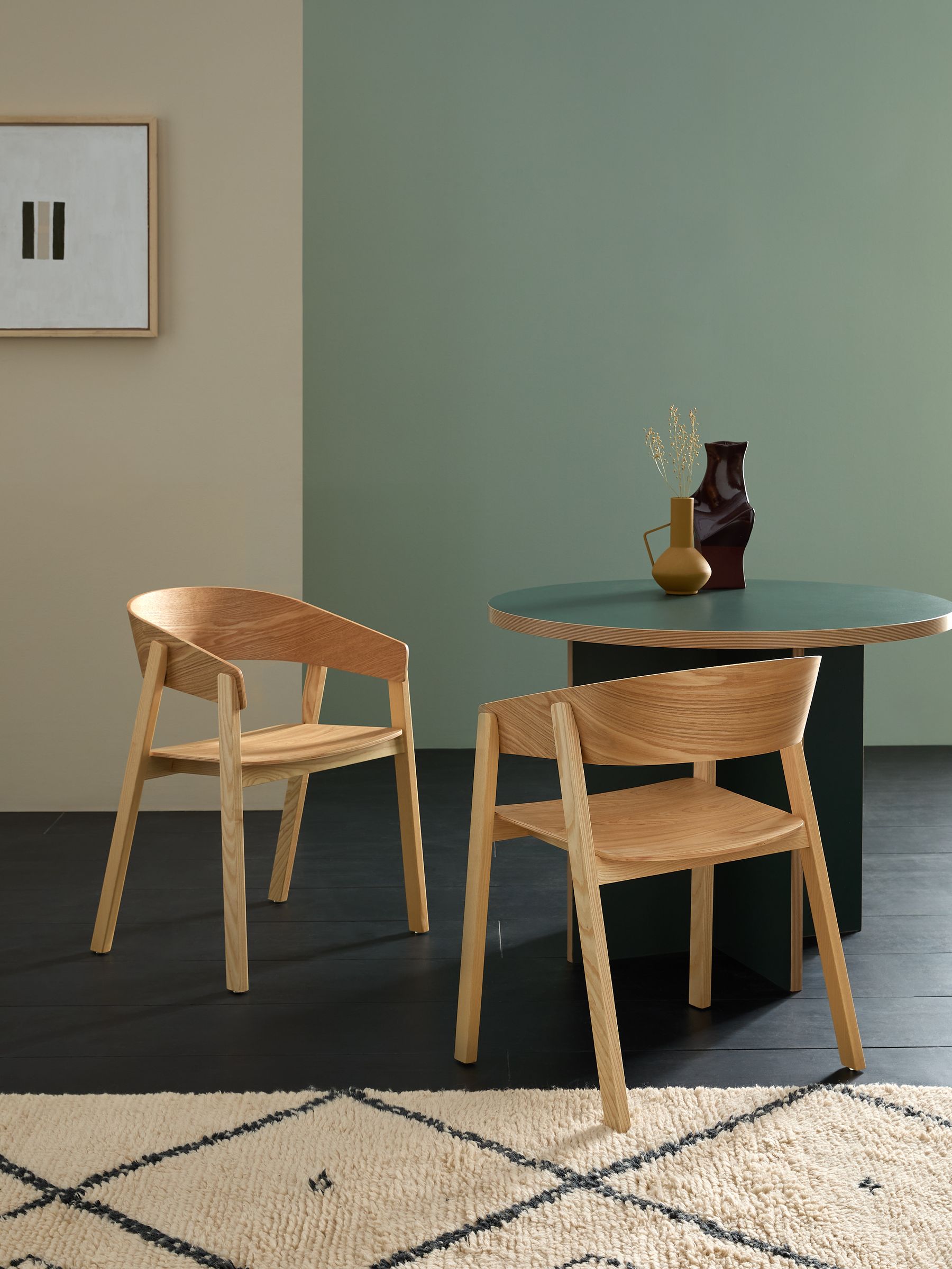 Set of 2 Aster Dining Chairs in Natural Ash | Made