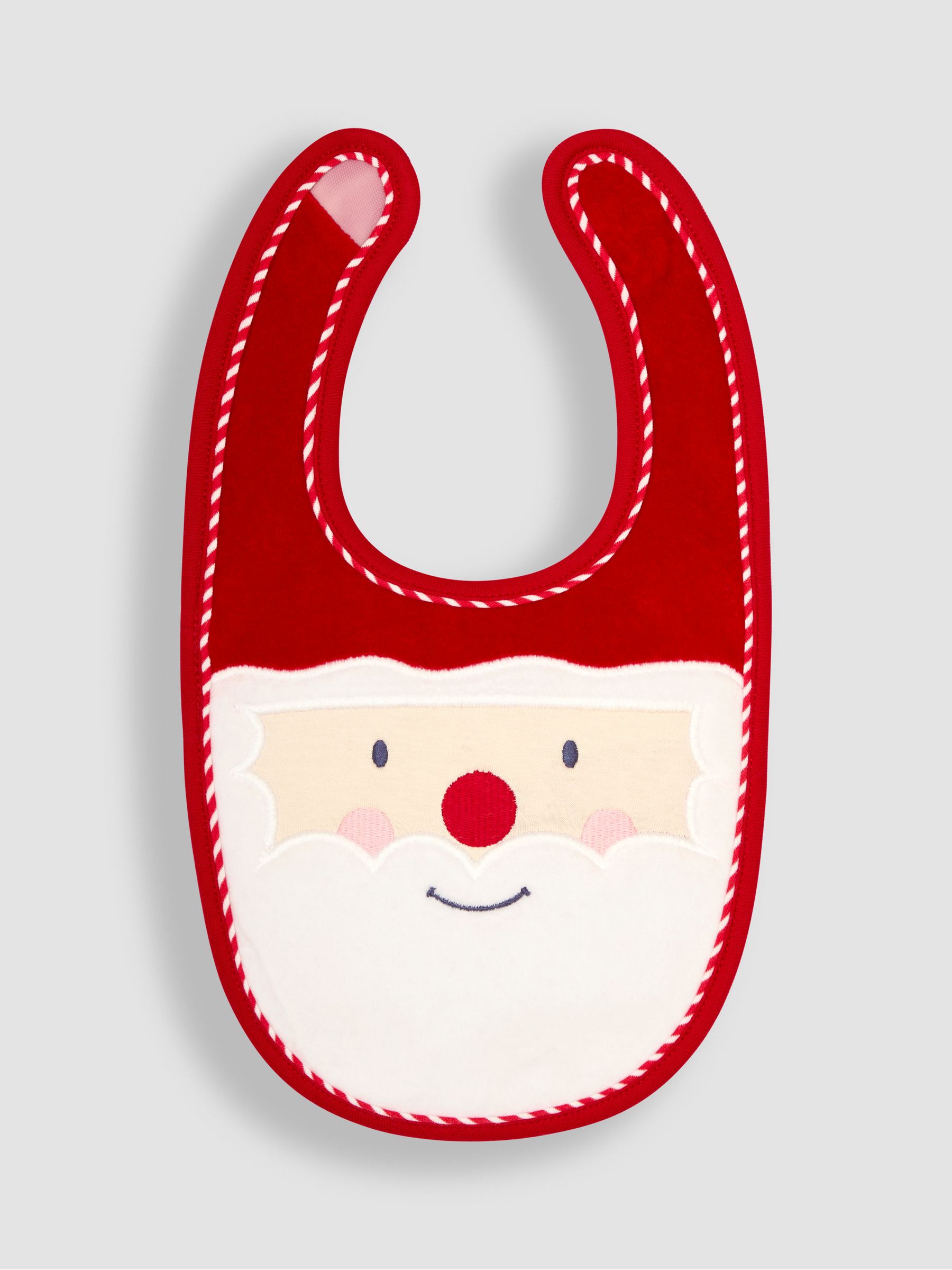Red Santa Bib | JoJo Maman Bébé