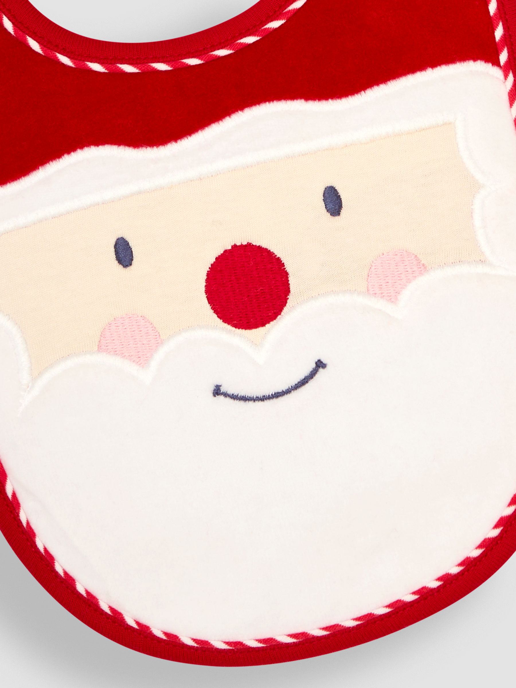 Red Santa Bib | JoJo Maman Bébé