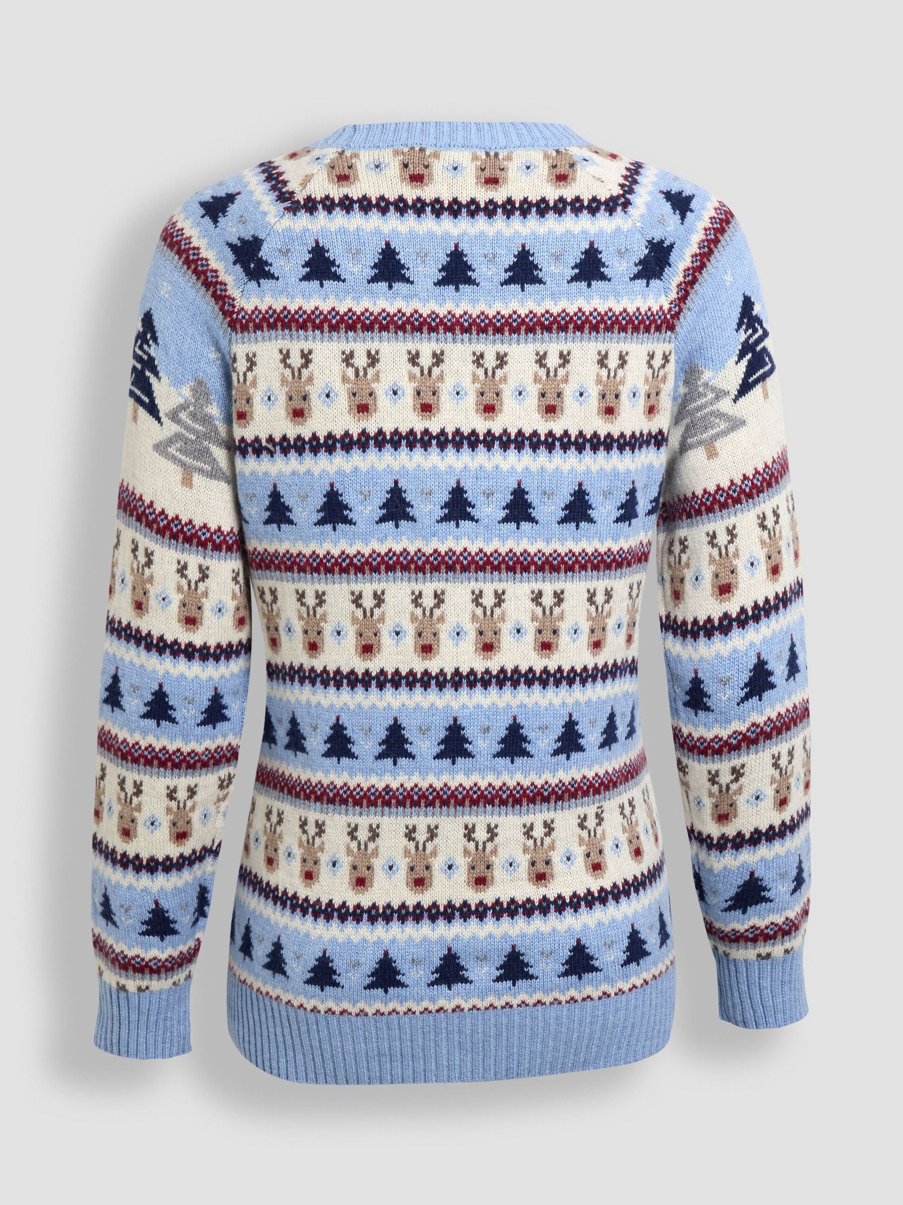 Blue Christmas Scene Jumper | JoJo Maman Bébé