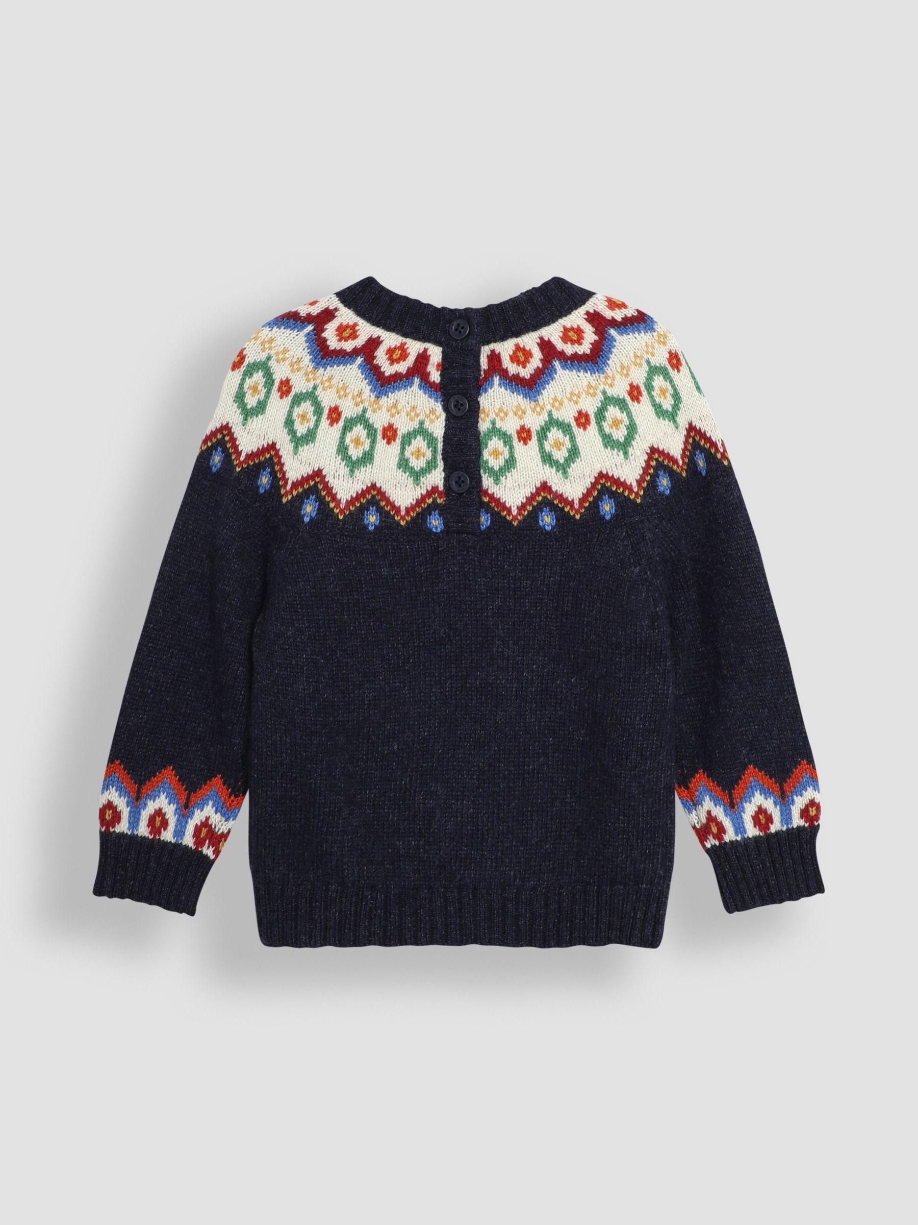 Navy Reindeer Christmas Reindeer Jumper | JoJo Maman Bébé