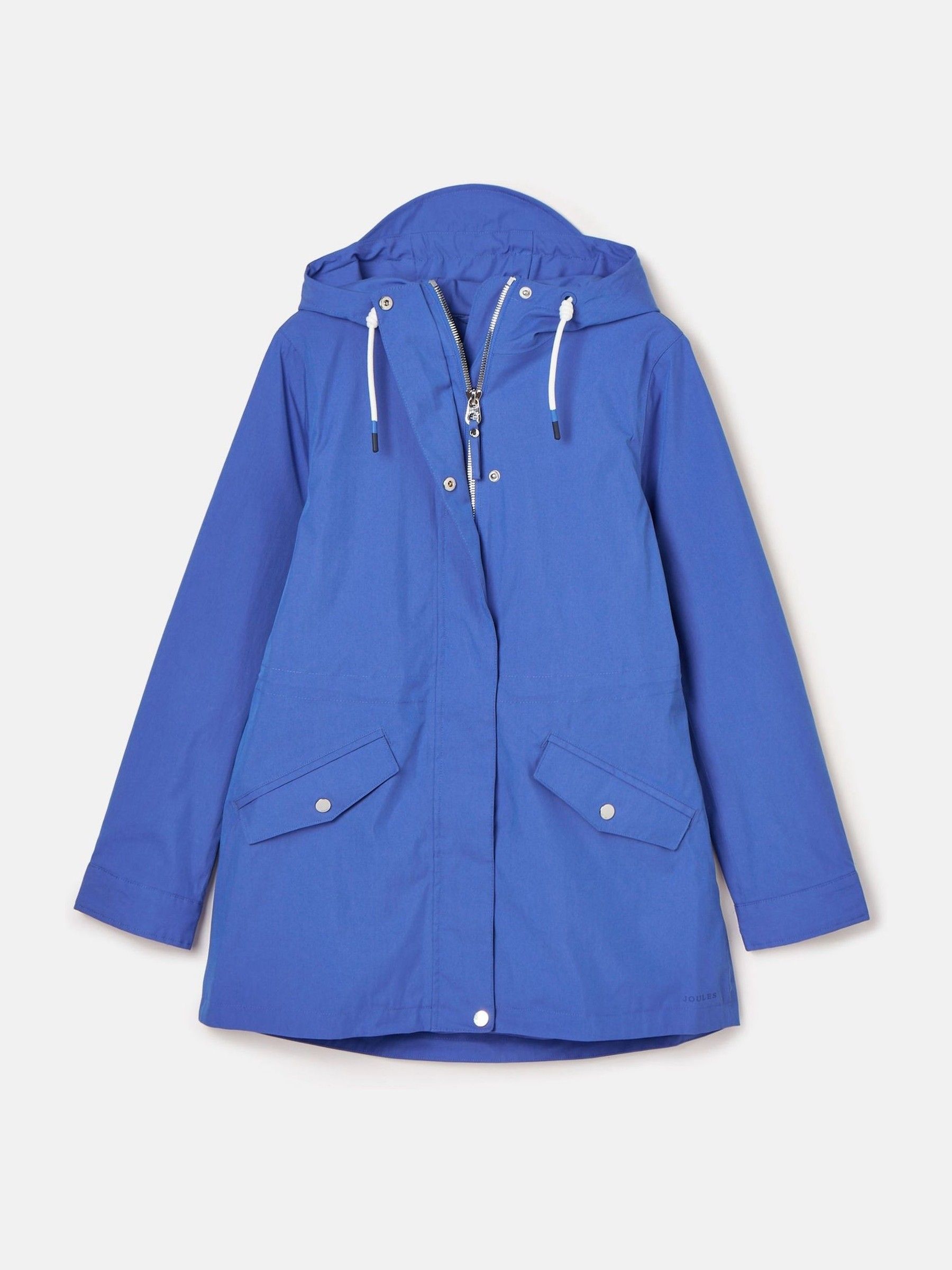 Portwell Blue Waterproof Raincoat With Hood | Joules