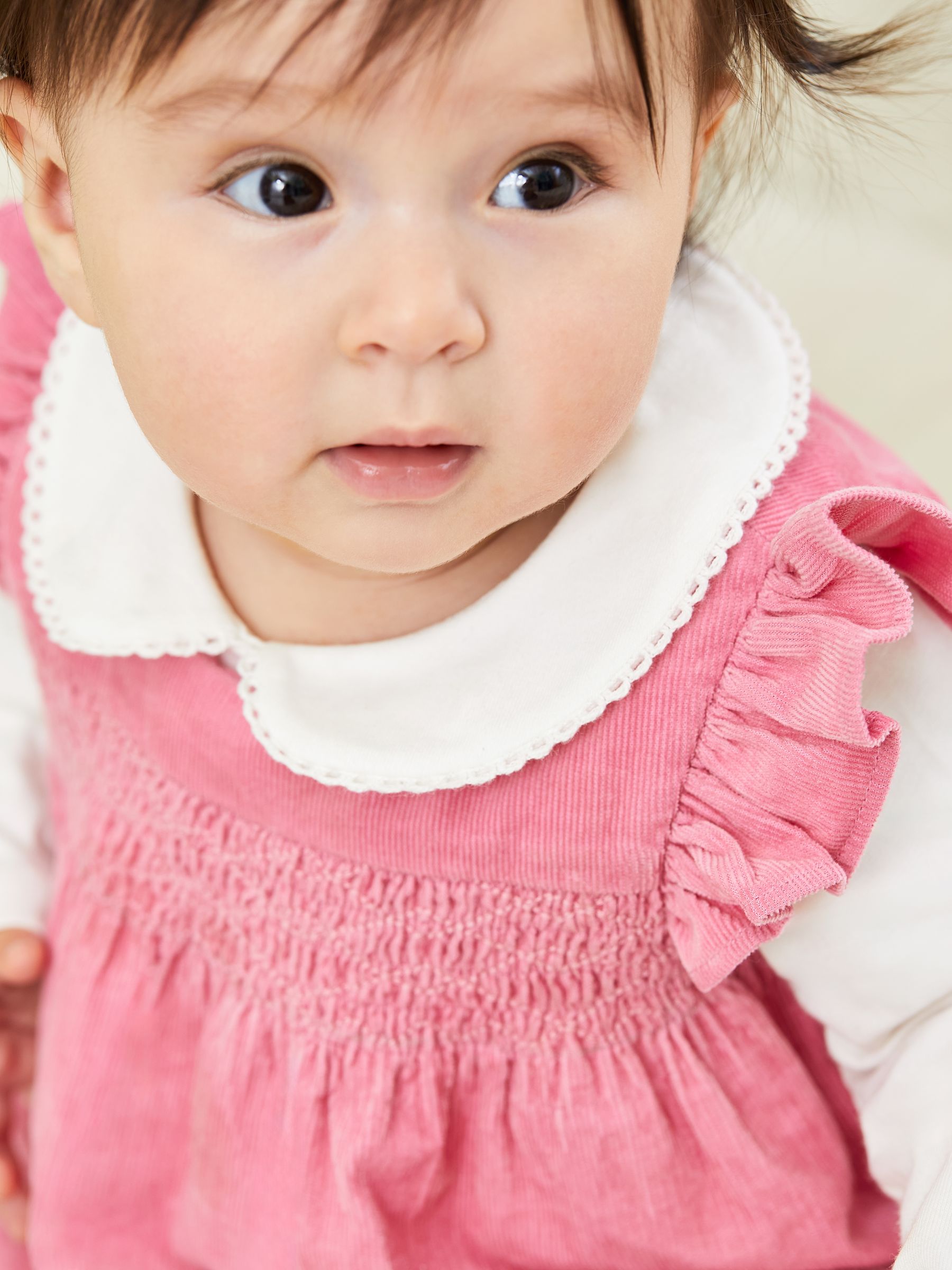 Pink Mouse Appliqué Cord Baby Dress And Top Set | JoJo Maman Bébé