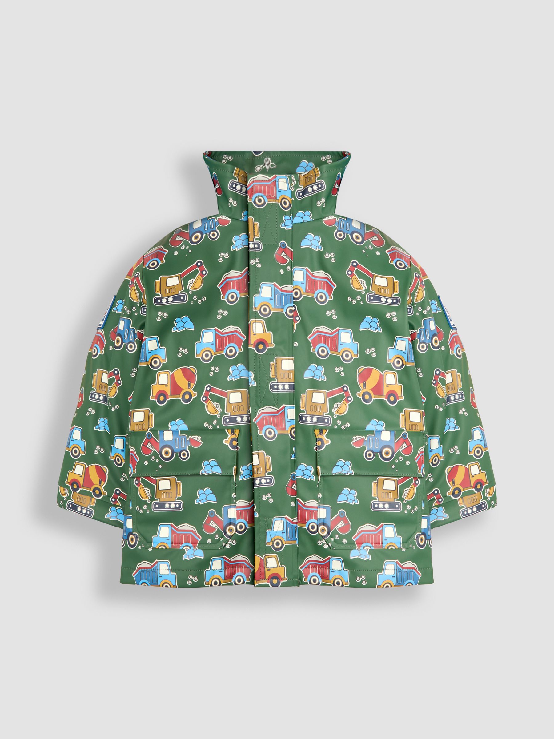 Khaki Blue Digger 3 in 1 Waterproof Jacket | JoJo Maman Bébé