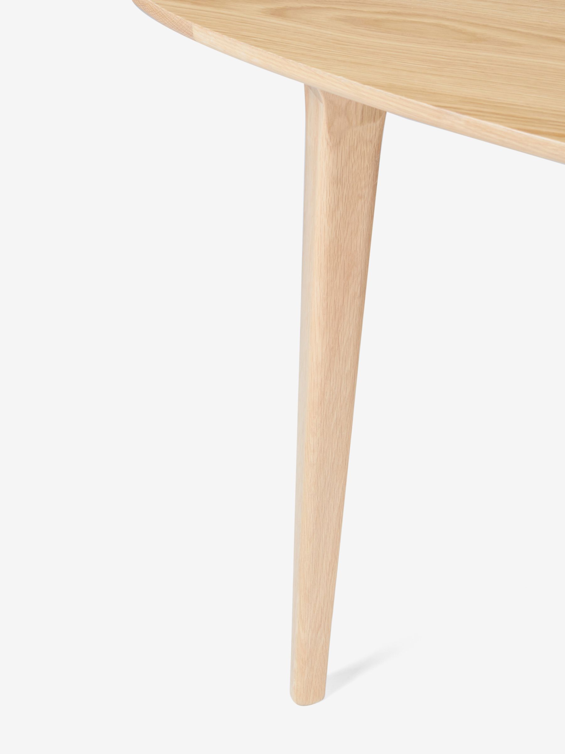 Jasper Conran London Brown Oval 4 to 6 Seater Bray Oak Dining Table | Made