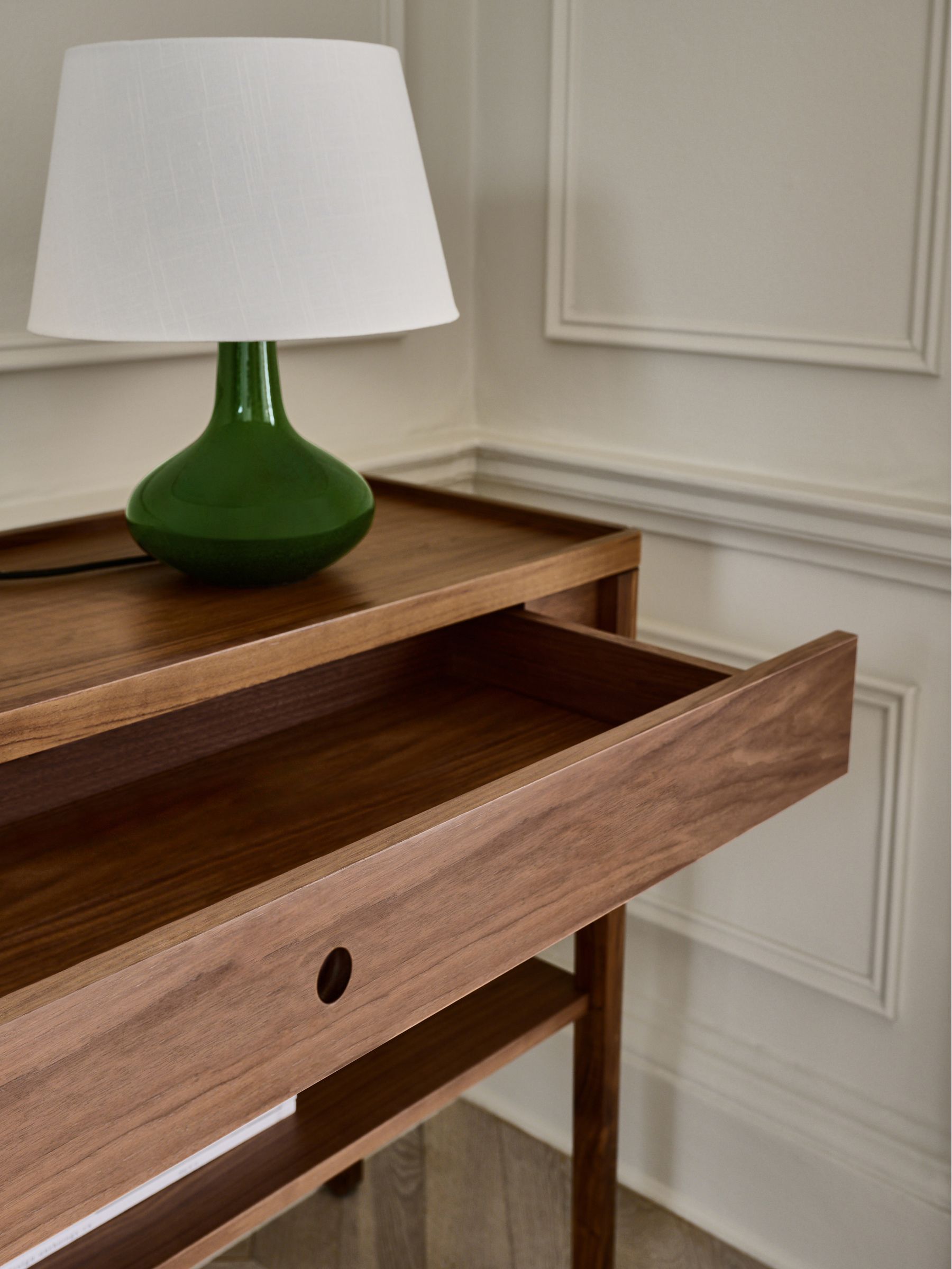 Jasper Conran London Brown Belgrave Walnut Console Table | Made