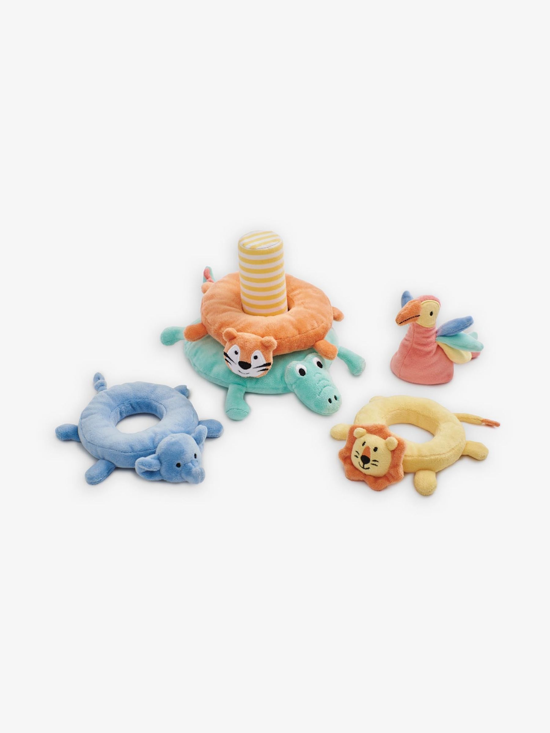 Safari Animal Plush Stacker | JoJo Maman Bébé