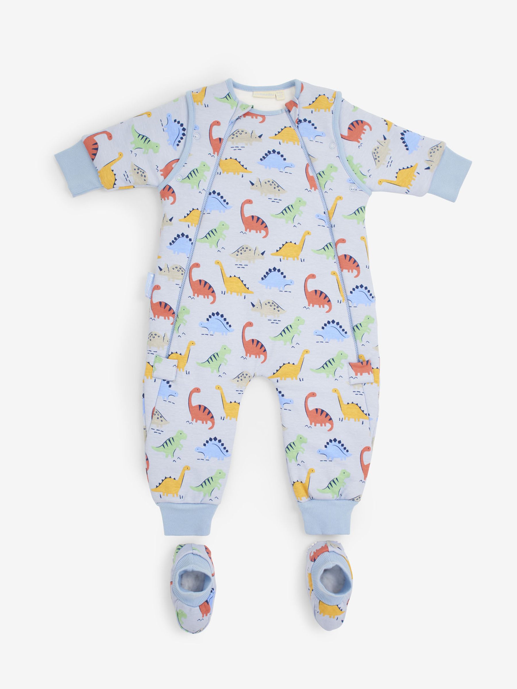 Light Blue Dino 2.5 Tog Sleep Snuggler | JoJo Maman Bébé