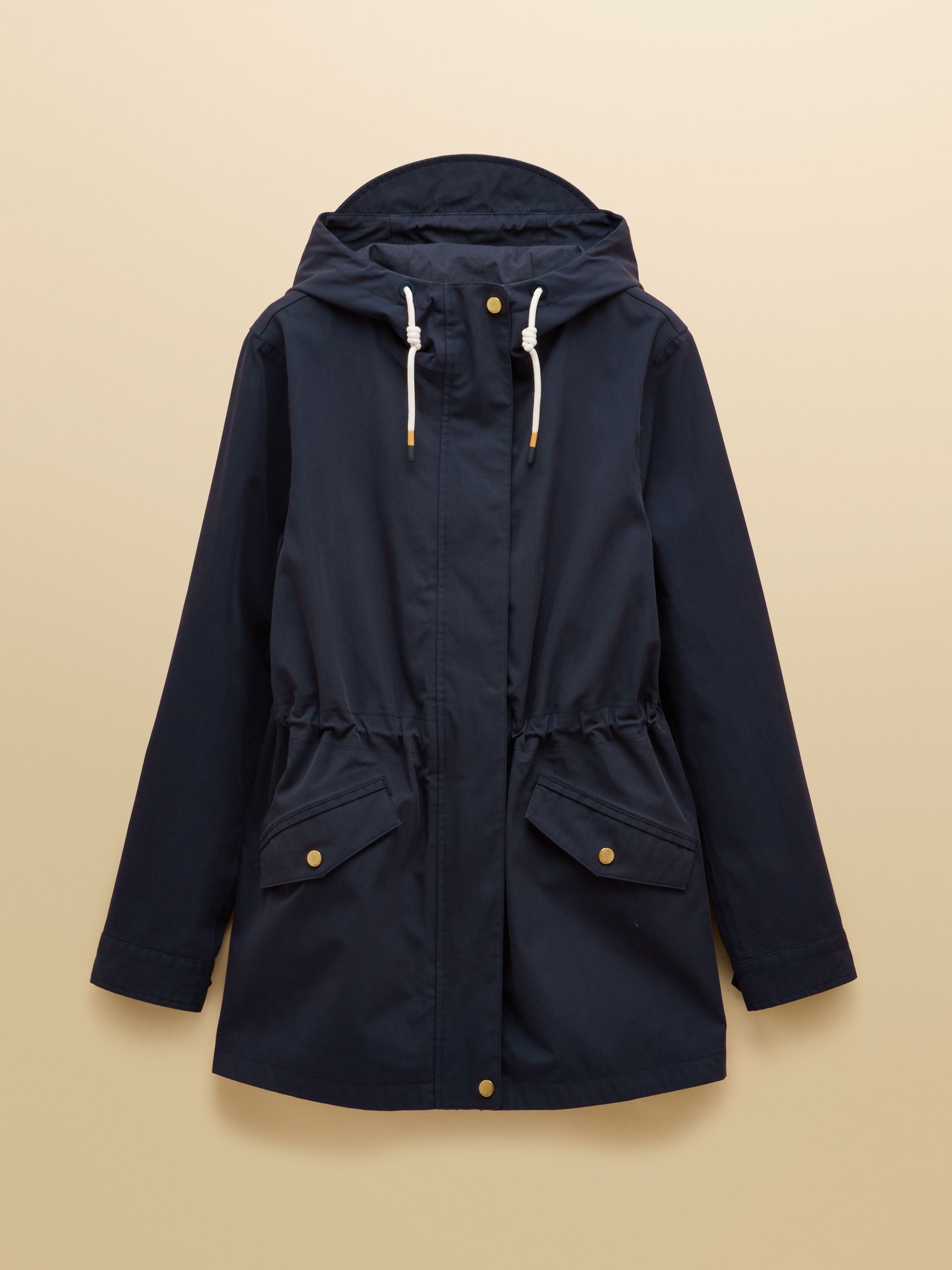 Portwell Navy Blue Waterproof Raincoat With Hood and Adjustable Waist ...
