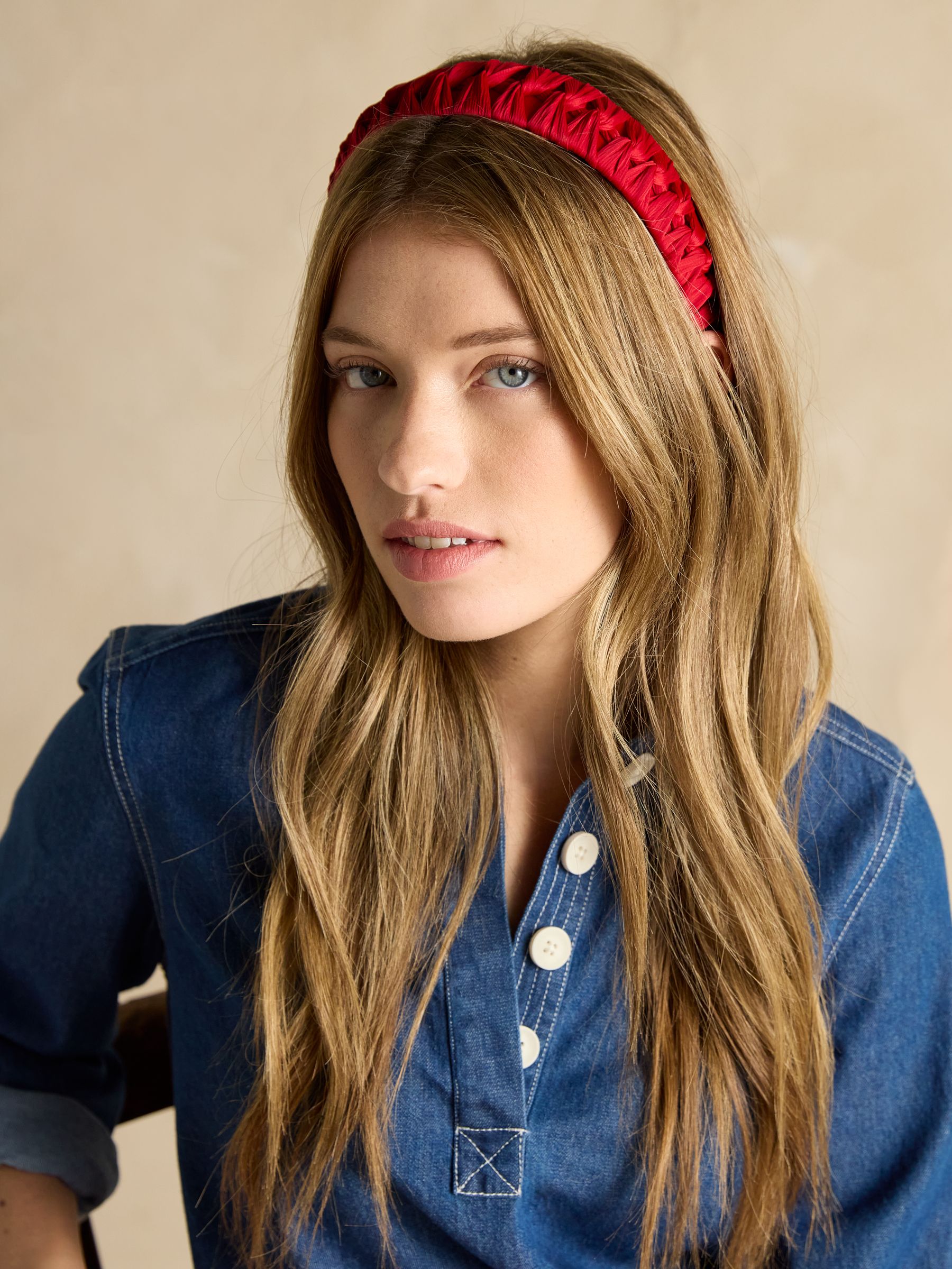 Patsy Red Knot Headband | Joules