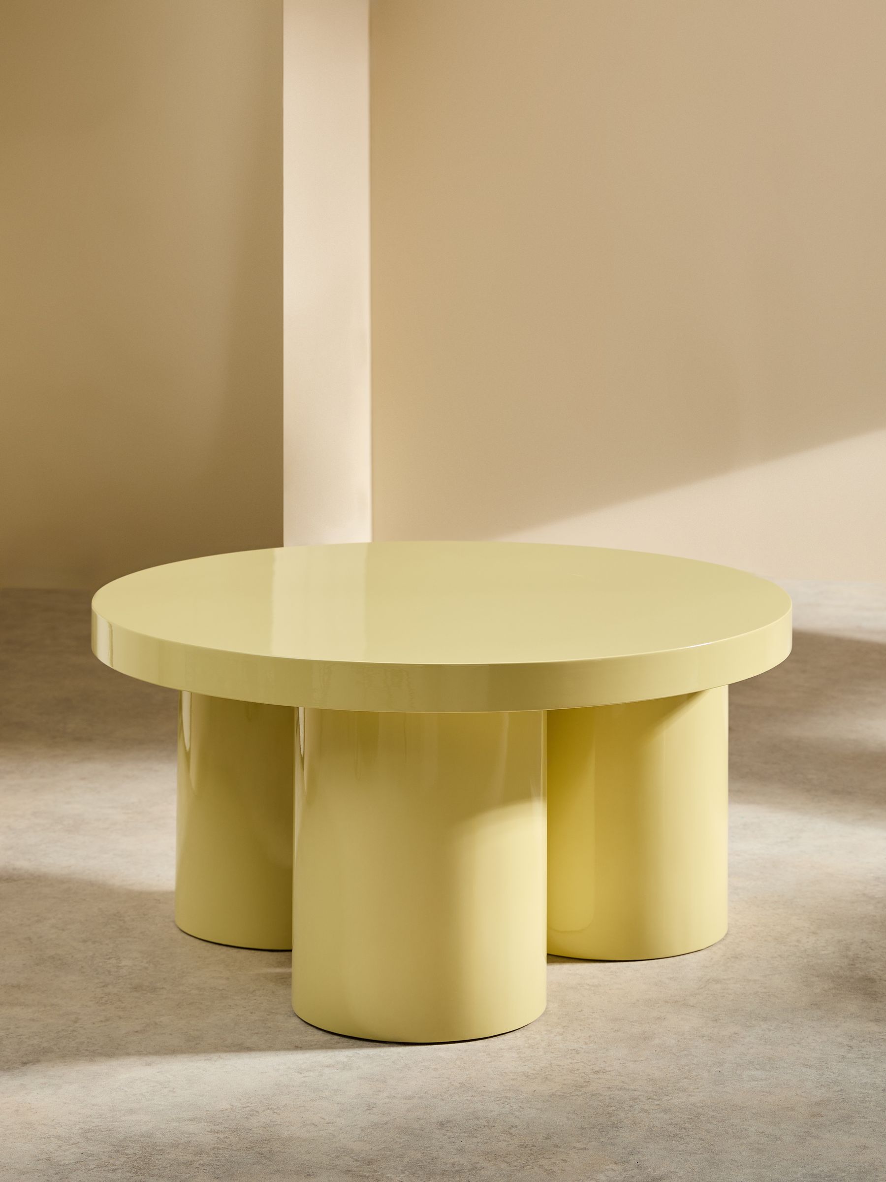 Lacey Coffee Table in Yellow Gloss | Made