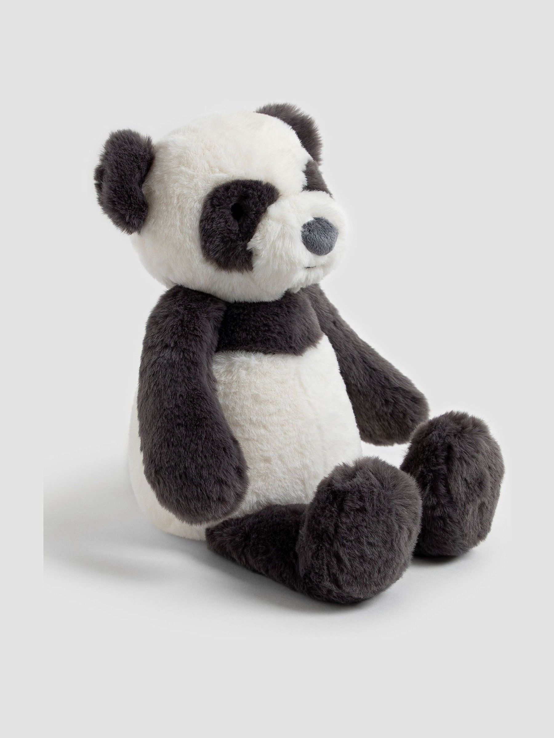 Grey Poppy Panda Soft Toy - Medium | JoJo Maman Bébé