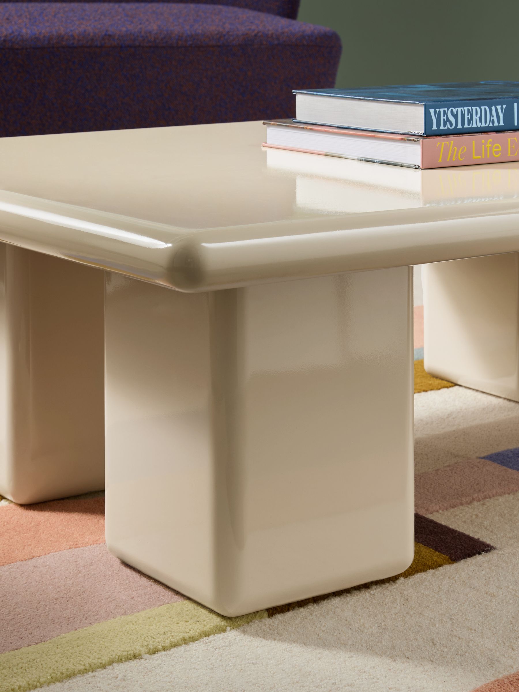 Lacey Coffee Table in Ecru Natural | Made