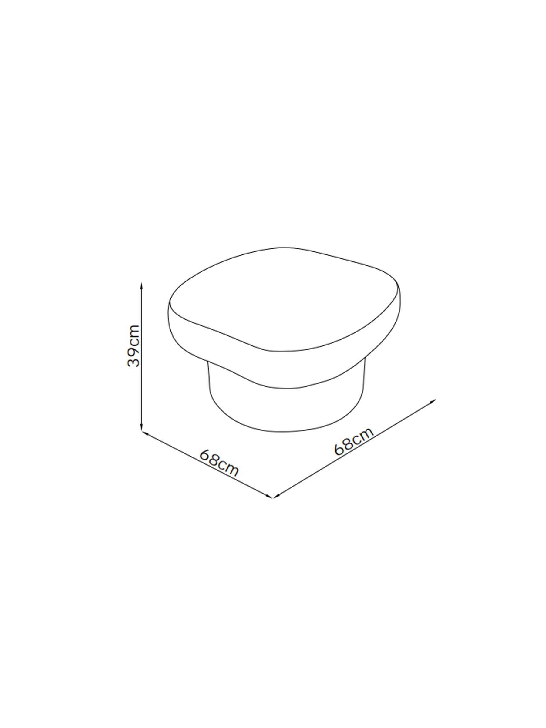 Novara Storage Footstool in Steel Grey Blue | Made