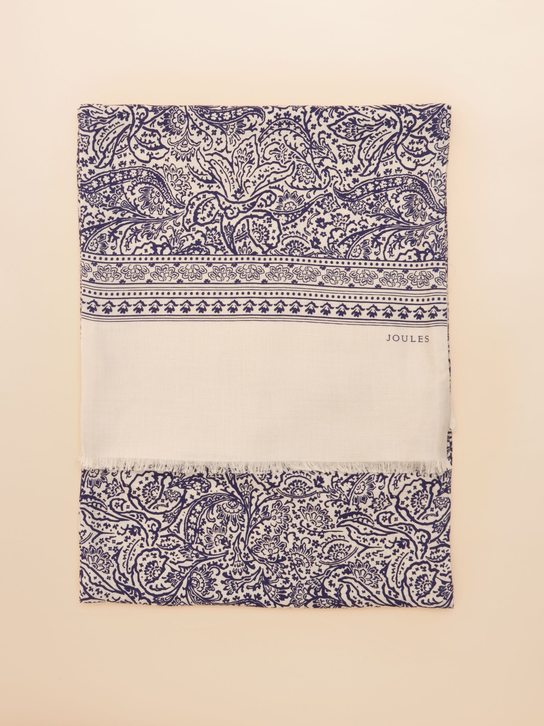 Mayfair Blue/White Scarf | Joules